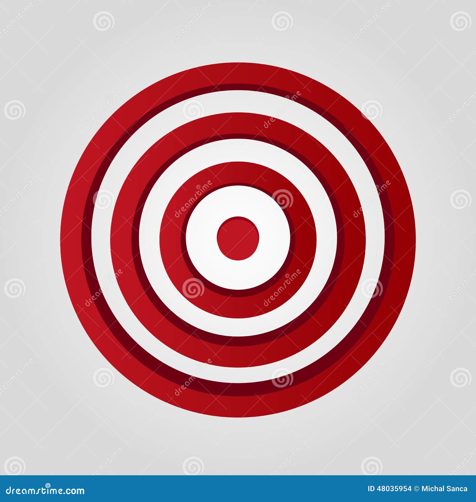 Cible de rouge de vecteur illustration de vecteur. Illustration du sens ...