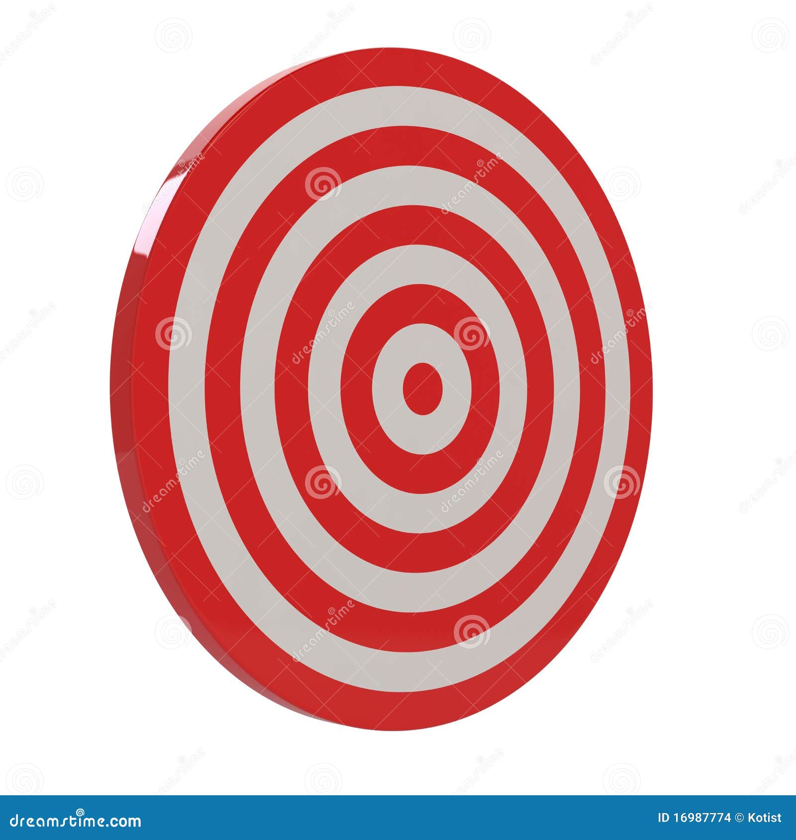 Cible du rouge 3d illustration stock. Illustration du coup - 16987774