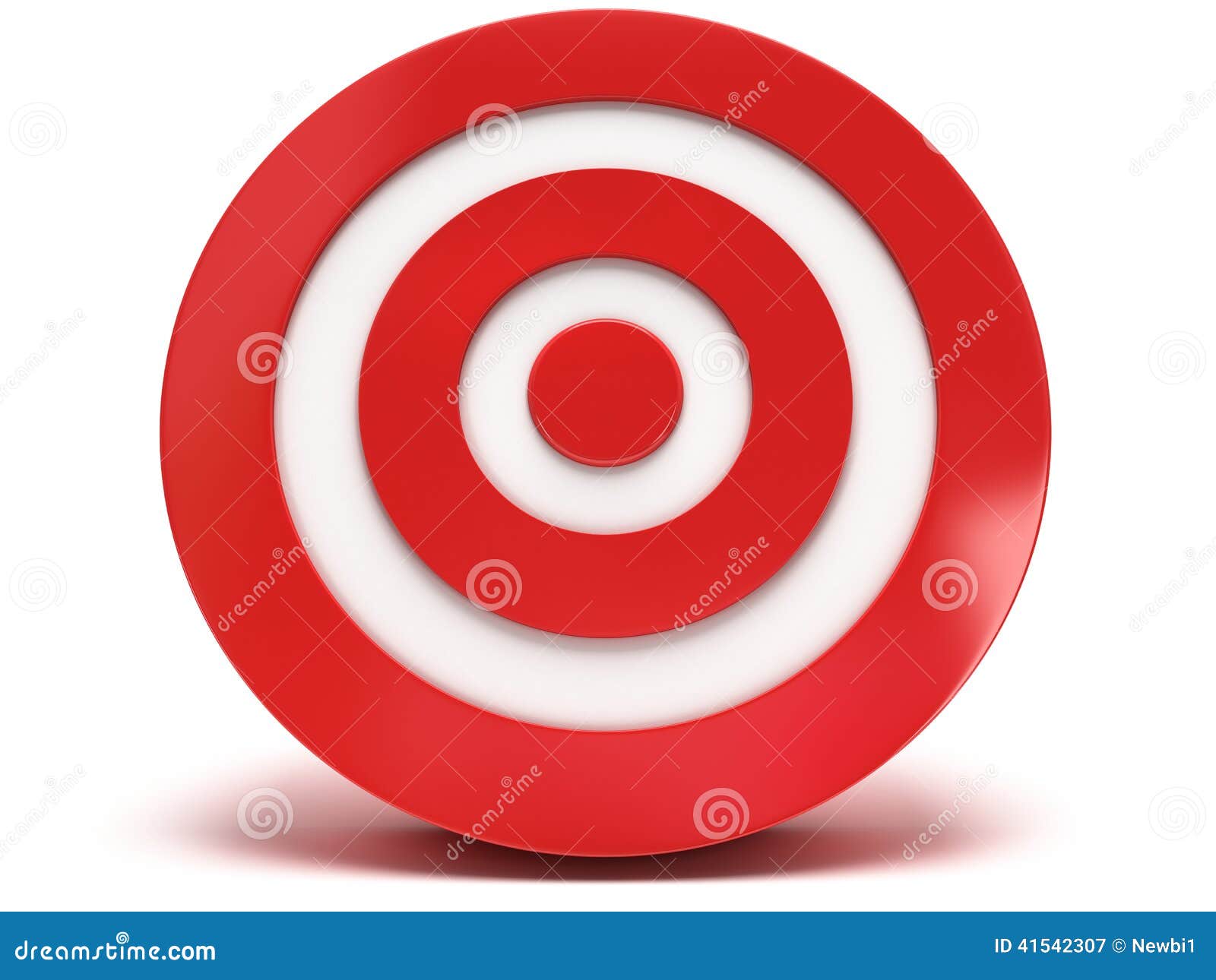Cible du rouge 3d illustration stock. Illustration of centre - 41542307