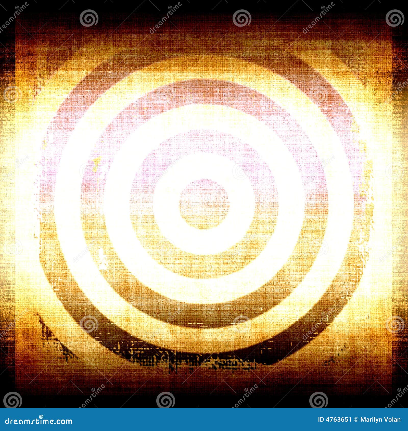 Cible grunge jaune illustration stock. Illustration du modifié - 4763651