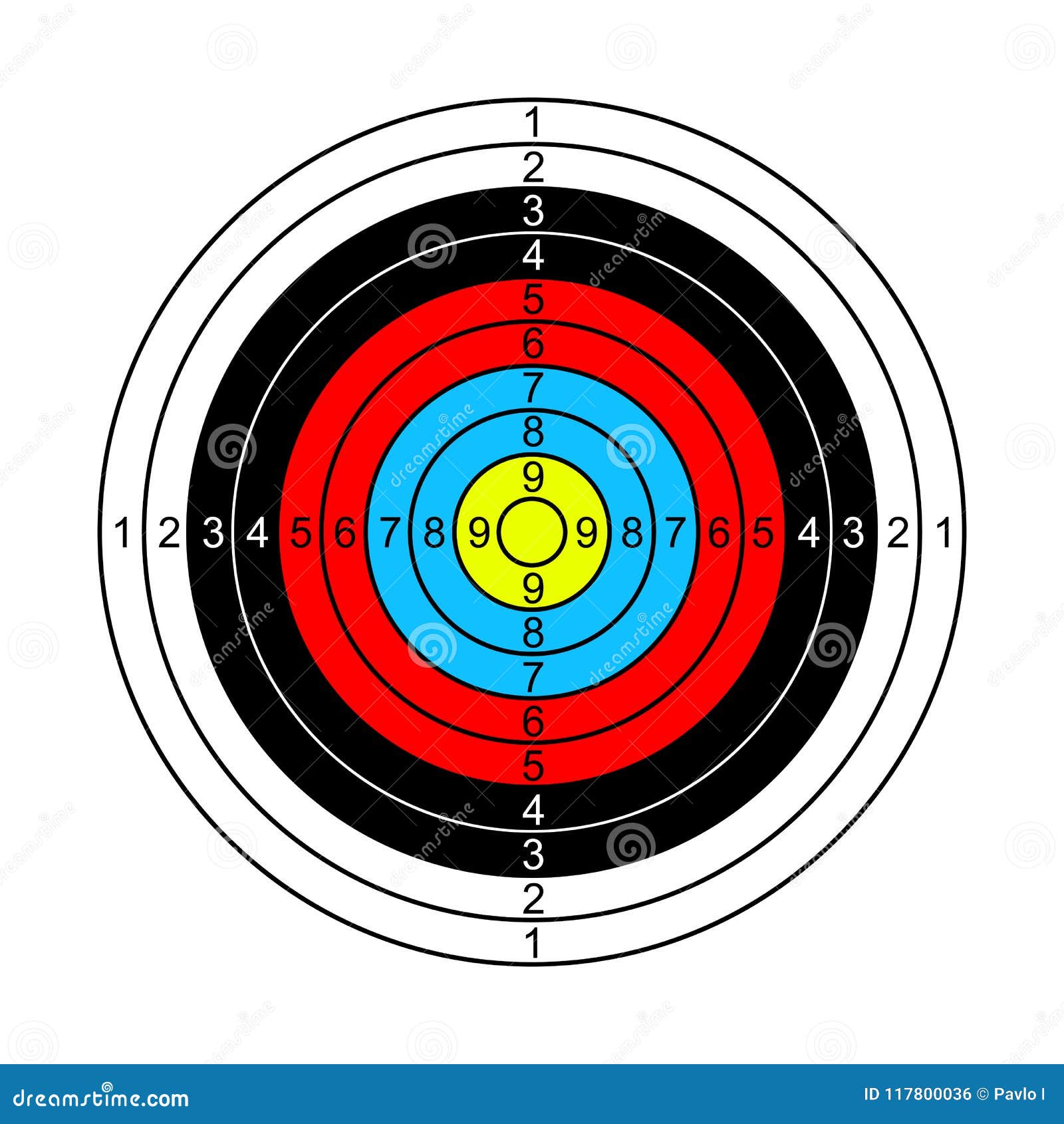 Cible Jaune, Rouge, Noire - Vecteur Illustration de Vecteur ...