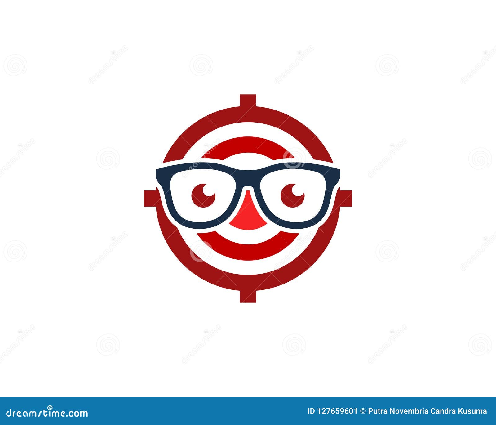 Cible Logo Icon Design En Verre Illustration de Vecteur - Illustration ...