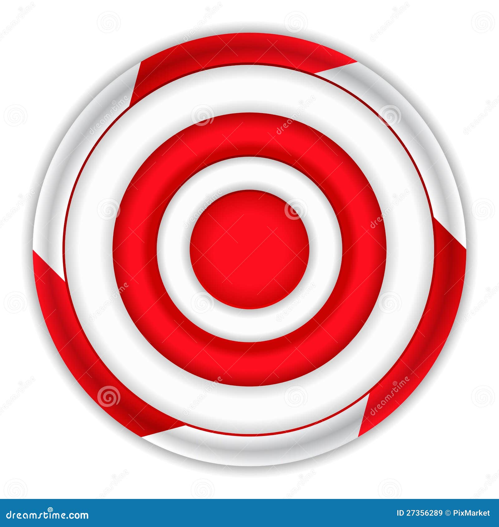 Cible rouge illustration de vecteur. Illustration du couleur - 27356289