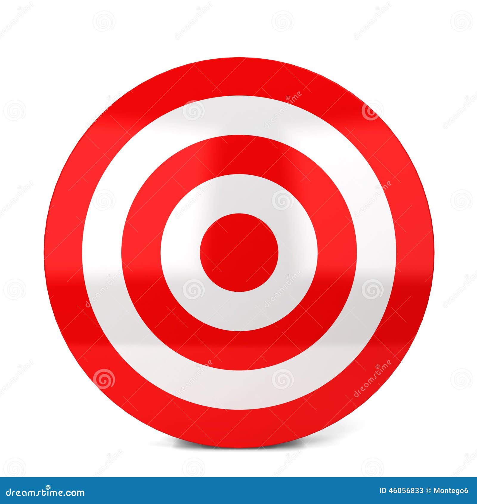 Cible Rouge Illustration Stock - Image: 46056833
