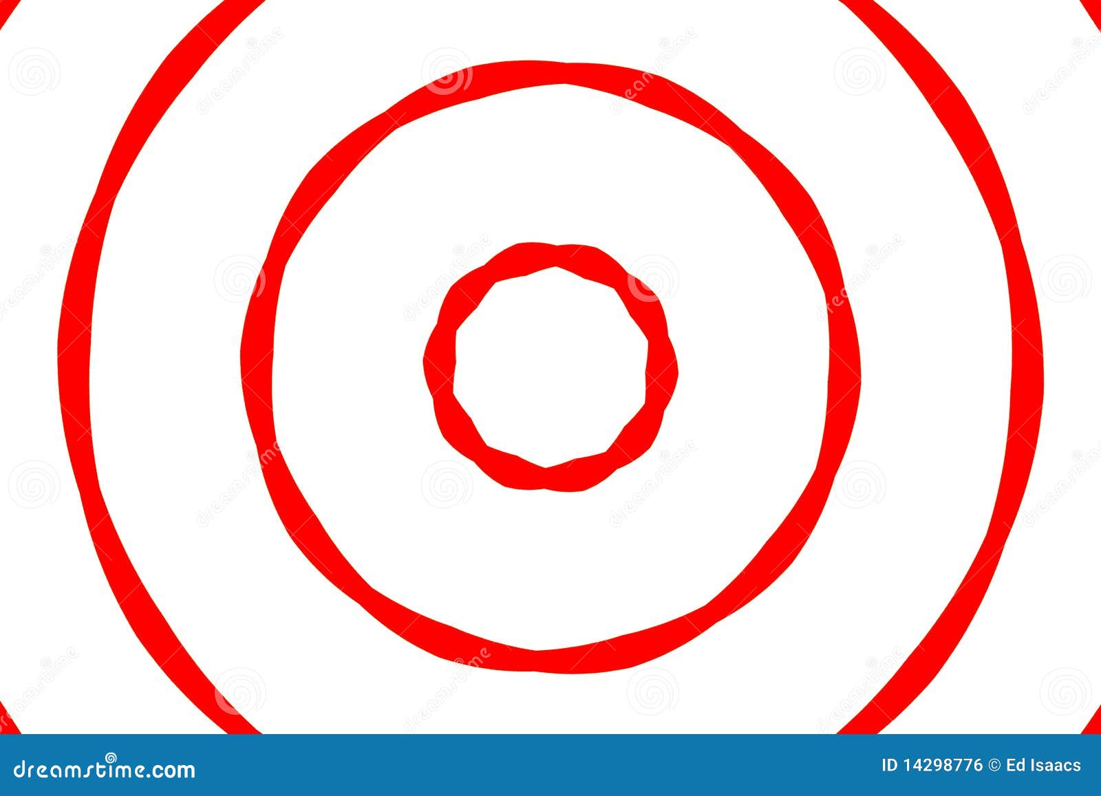 Cible rouge et blanche illustration stock. Illustration du blanc - 14298776