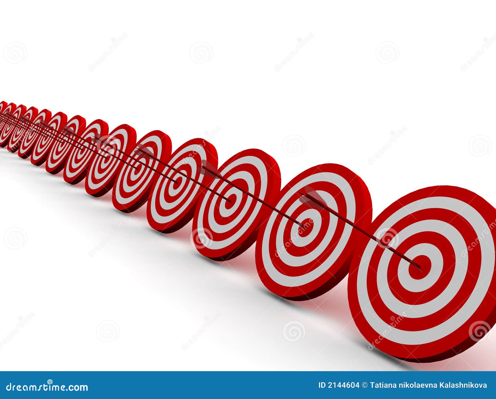 Cible Rouge Et Blanche De Ligne Illustration Stock - Illustration du ...