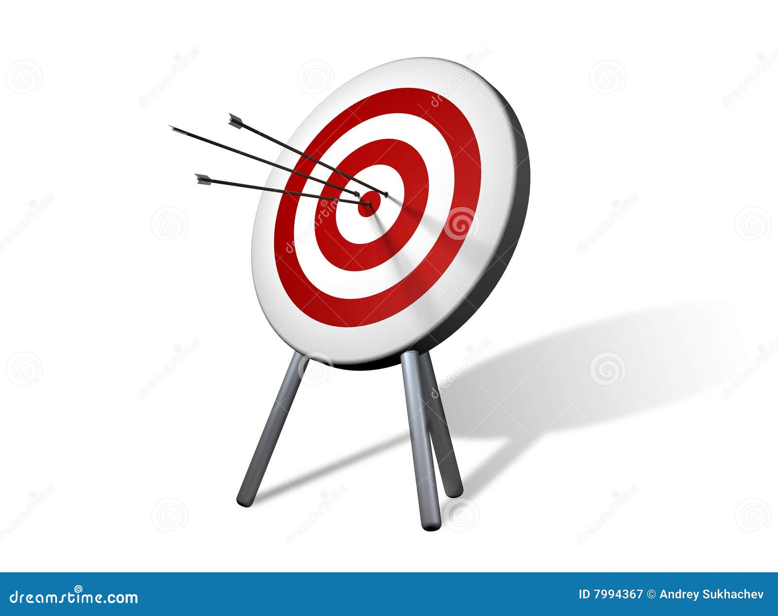 Cible sur le fond blanc illustration stock. Illustration du repère ...