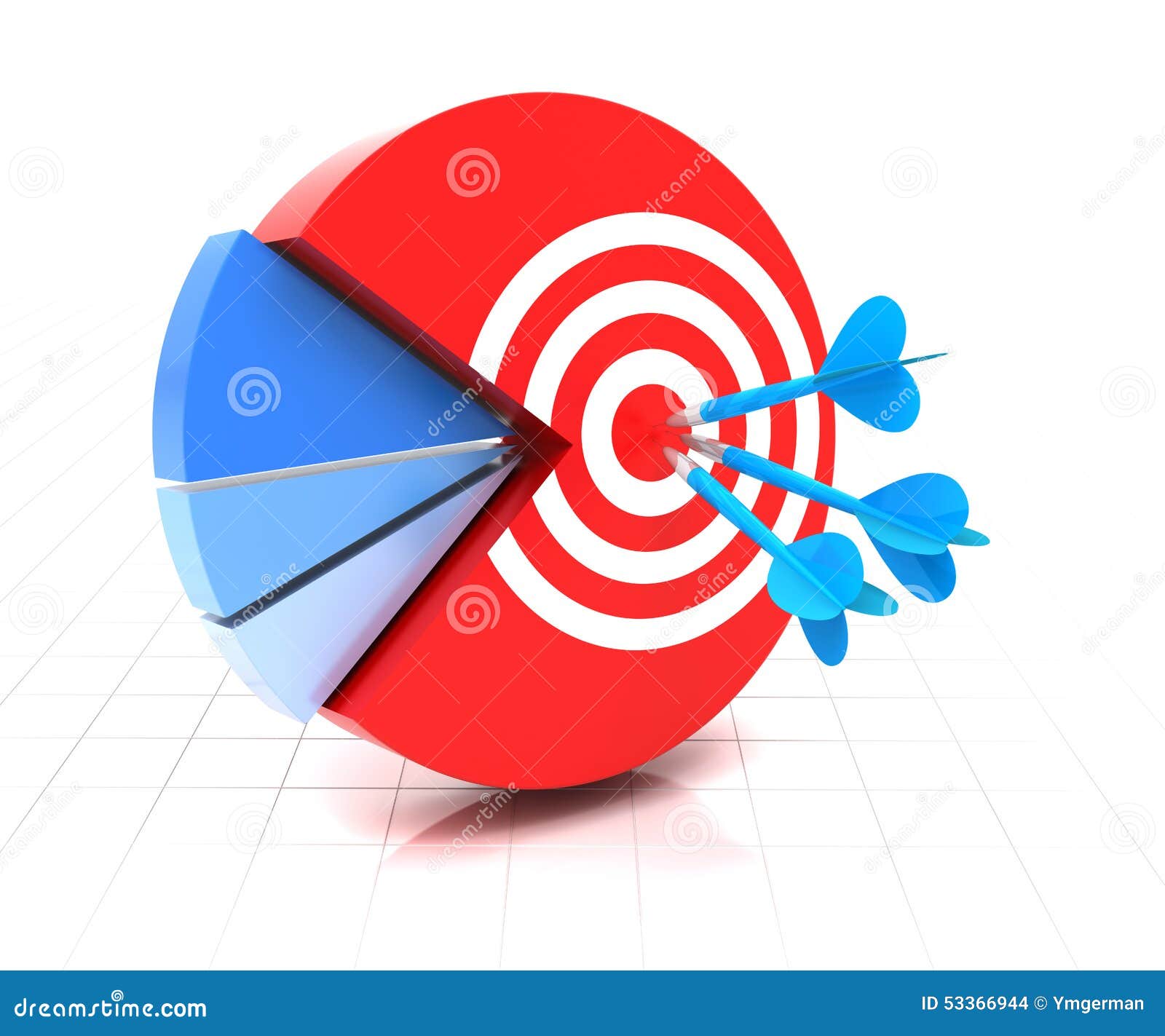Cible Sur Le Segment Principal Illustration Stock - Illustration du ...