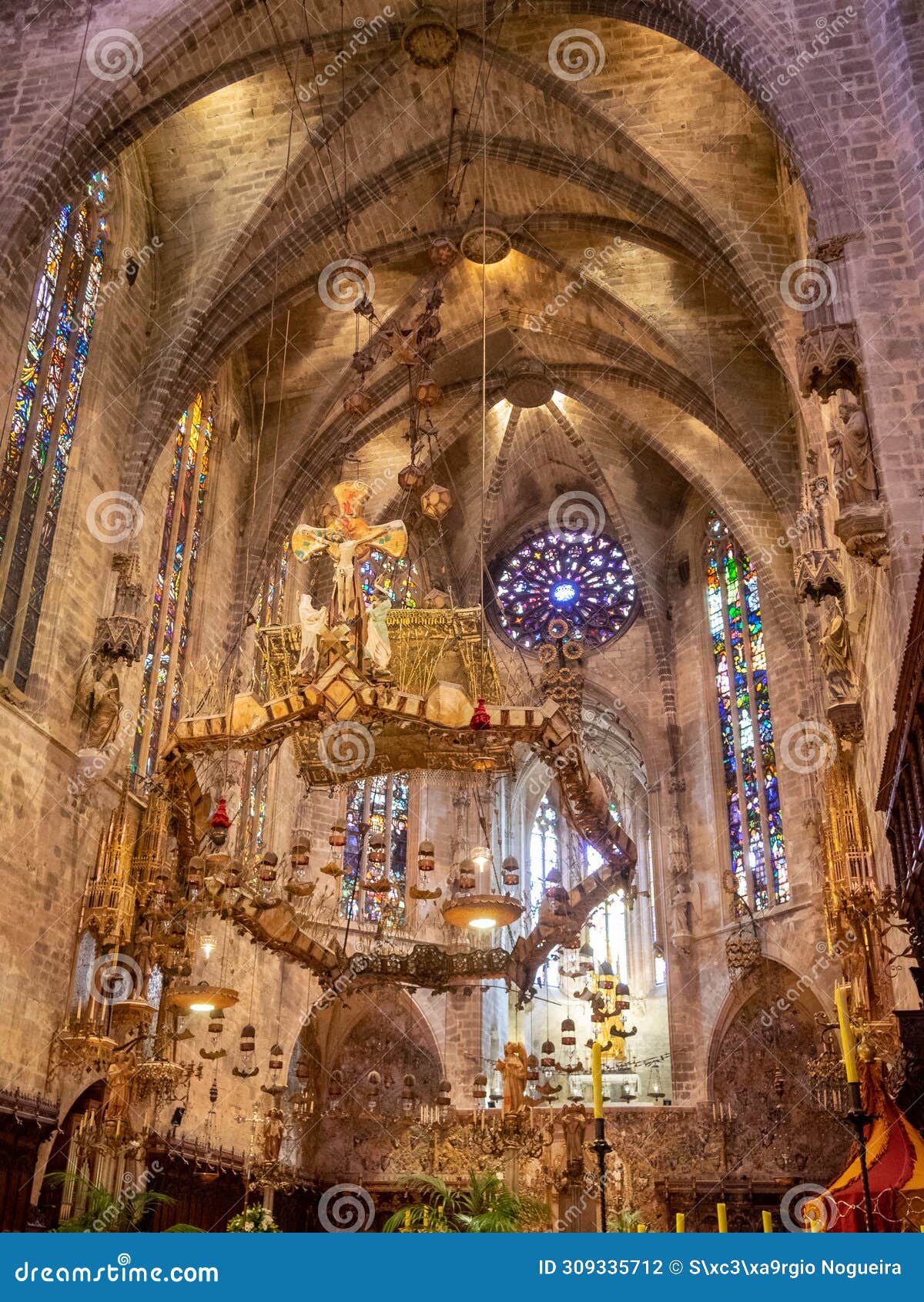 Palma Cathedral ciborium editorial photography. Image of antoni - 309335712
