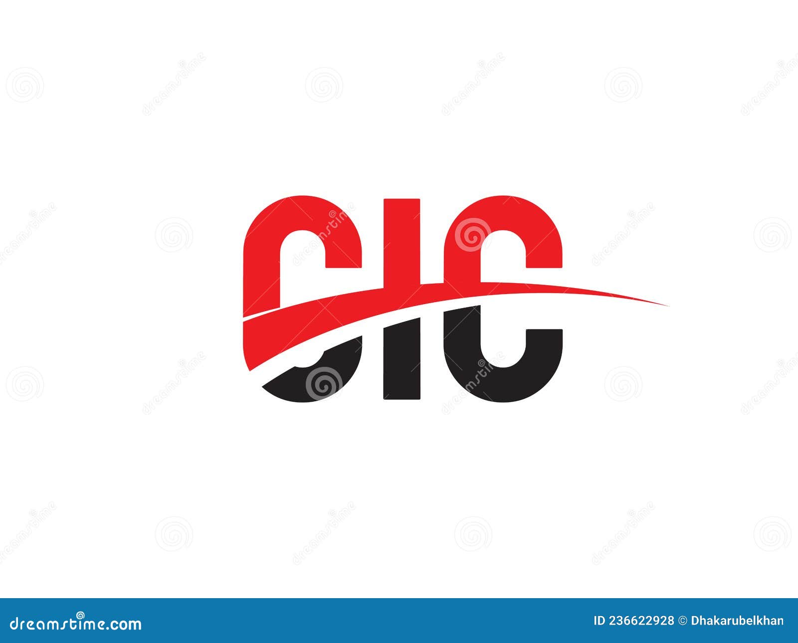 CIC Letter Initial Logo Design Vector Illustration Stock Vector ...