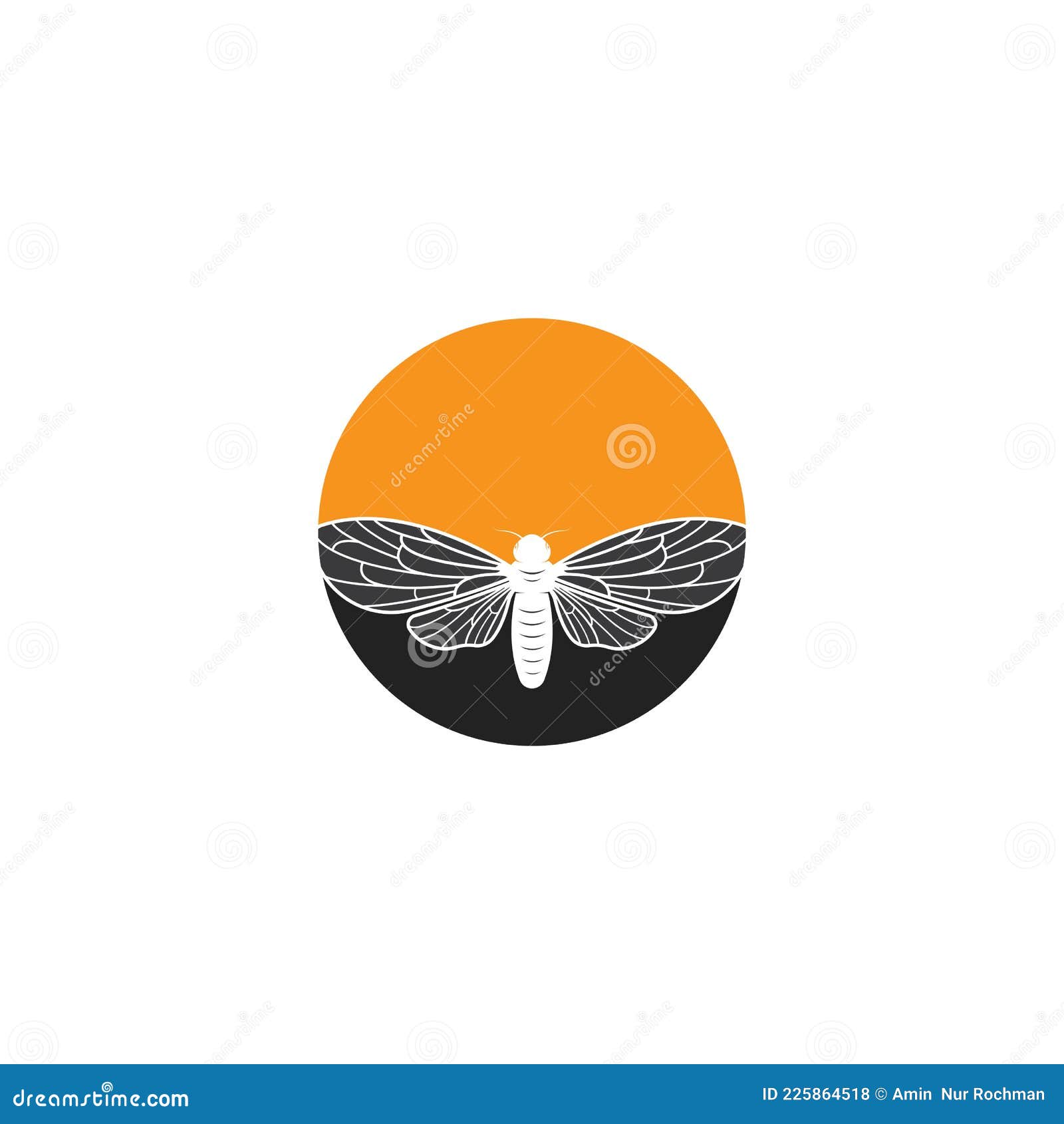Cicada Logo Vector Icon Template Stock Vector - Illustration of ...