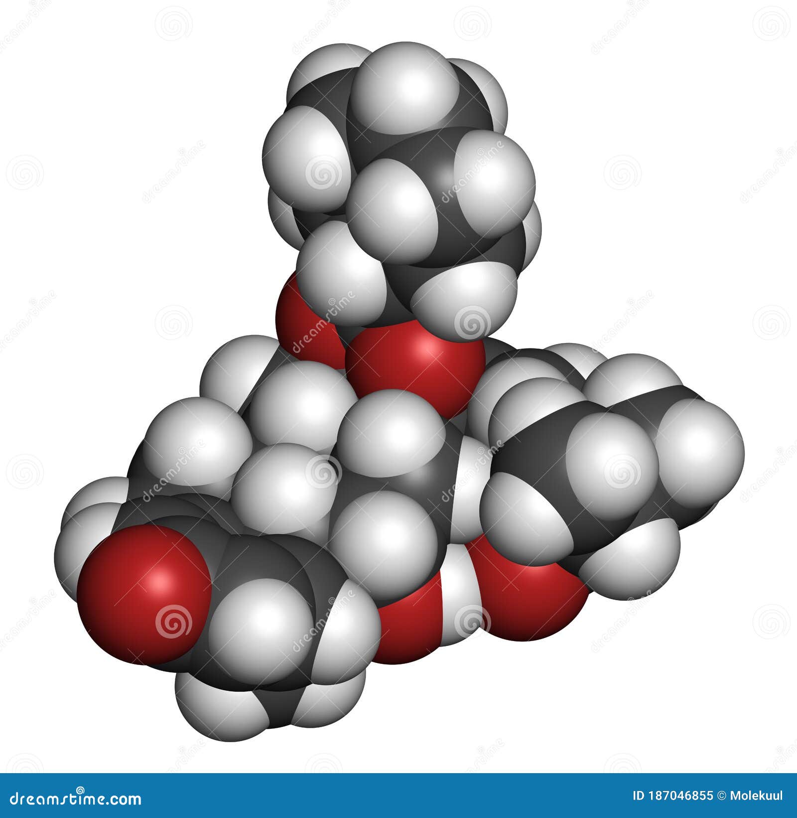 Ciclesonide Glucocorticoid Drug Molecule. 3D Rendering Stock ...