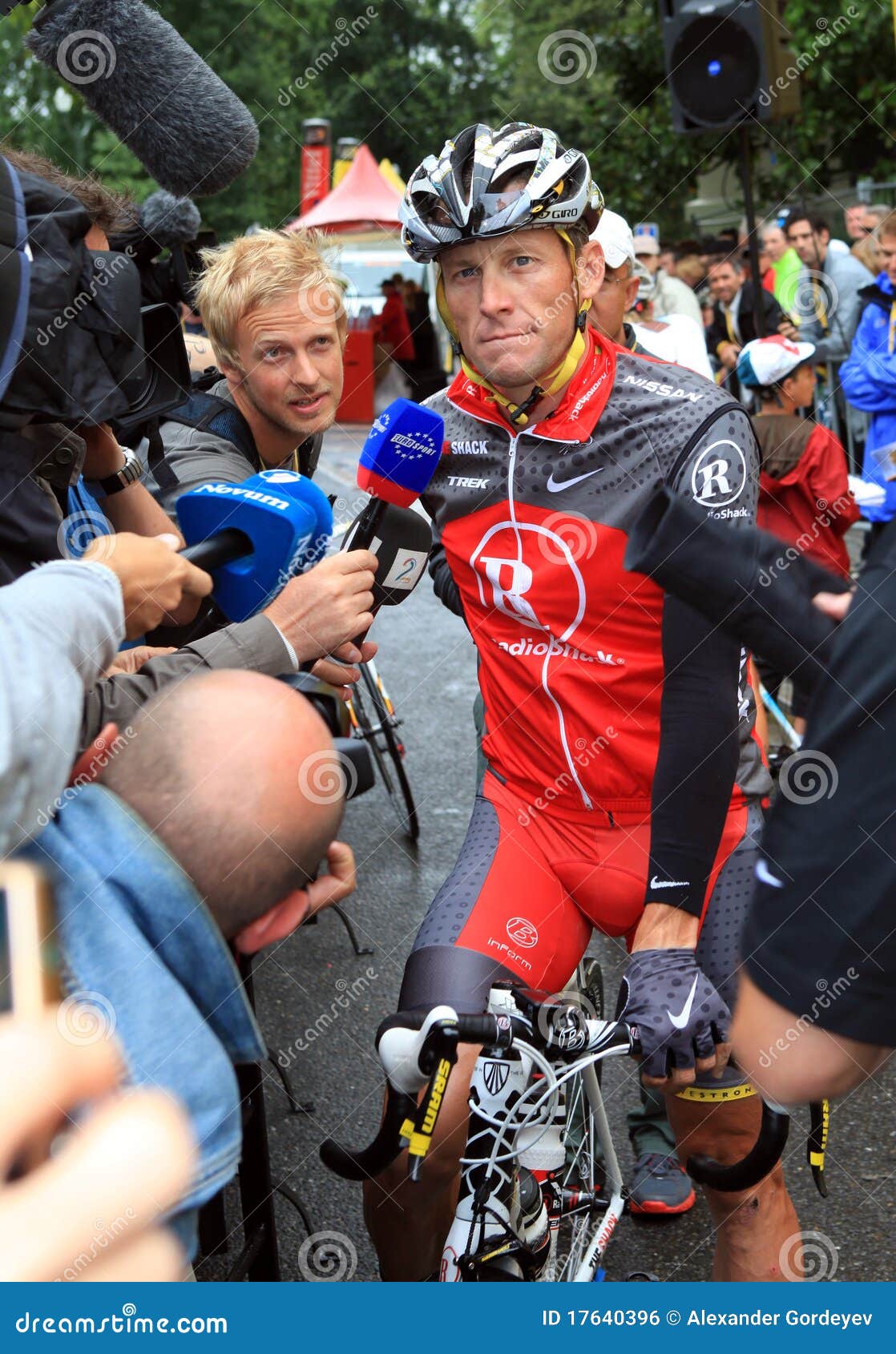 Ciclista Lance Armstrong fotografia editoriale. Immagine di giro - 17640396