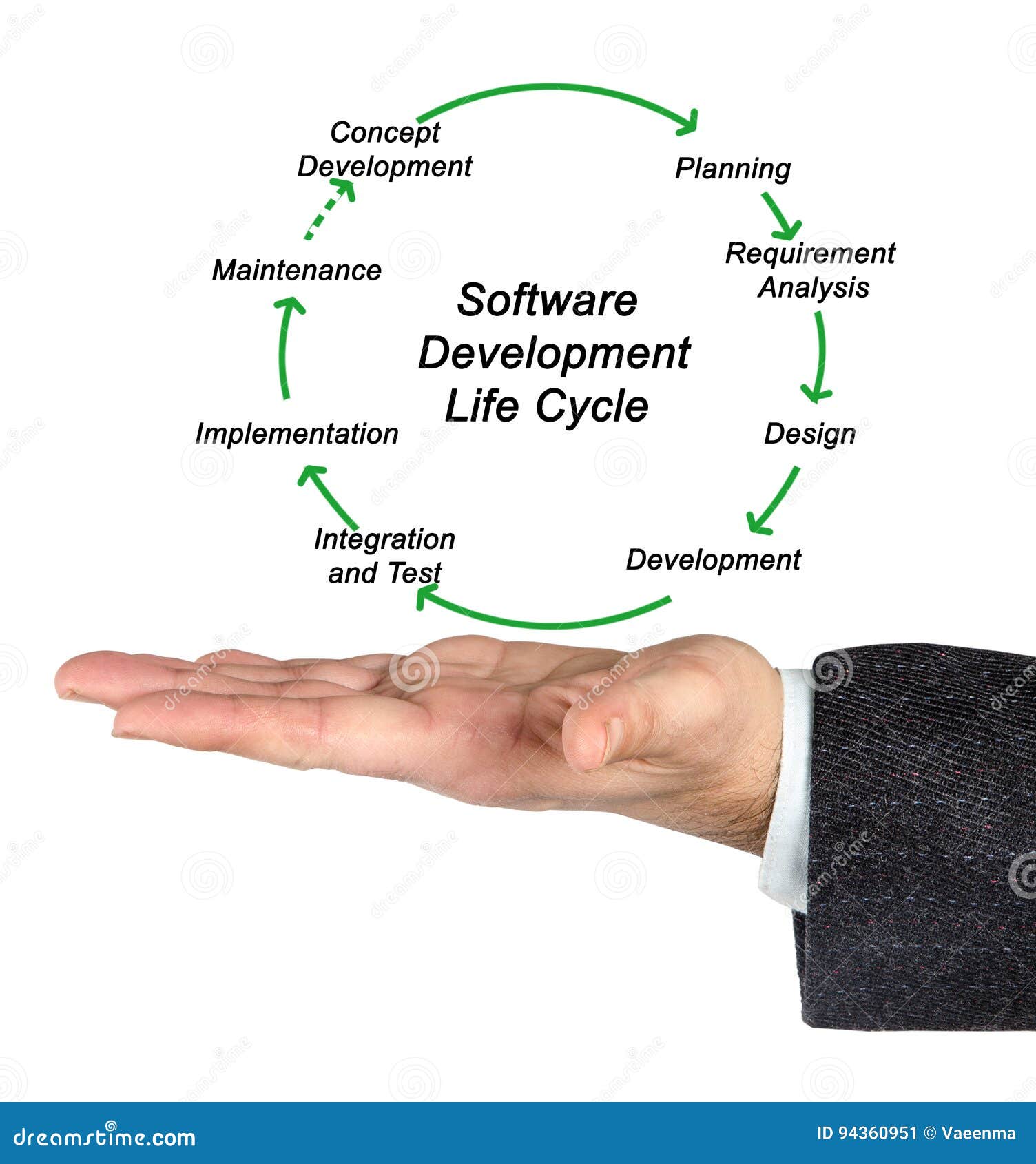 Ciclo De Vida De Desarrollo De Programas Imagen de archivo - Imagen de ...