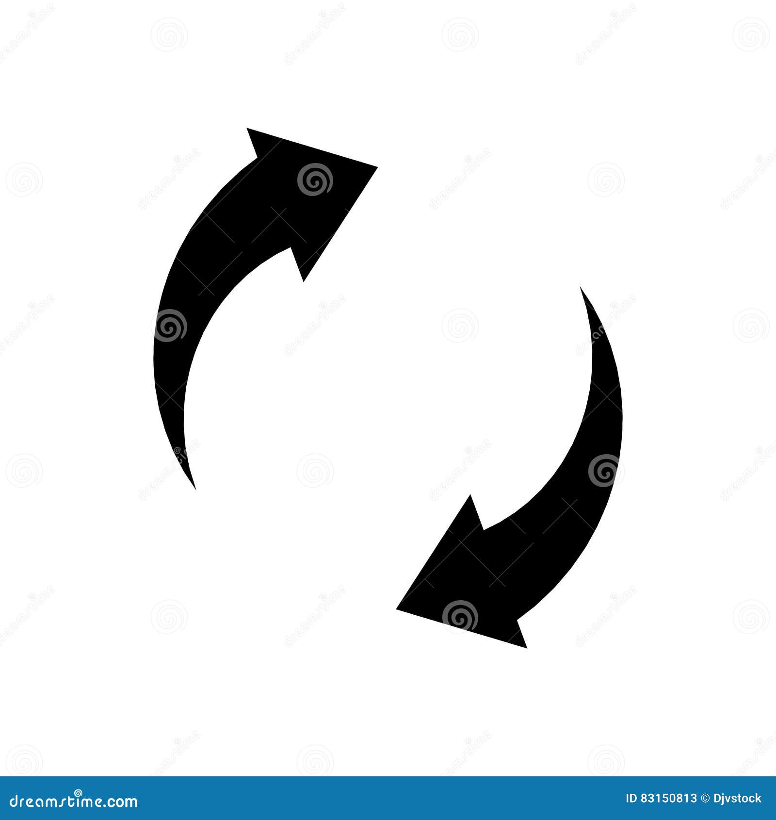 Ciclo Redondo De Las Flechas Stock de ilustración - Ilustración de ...