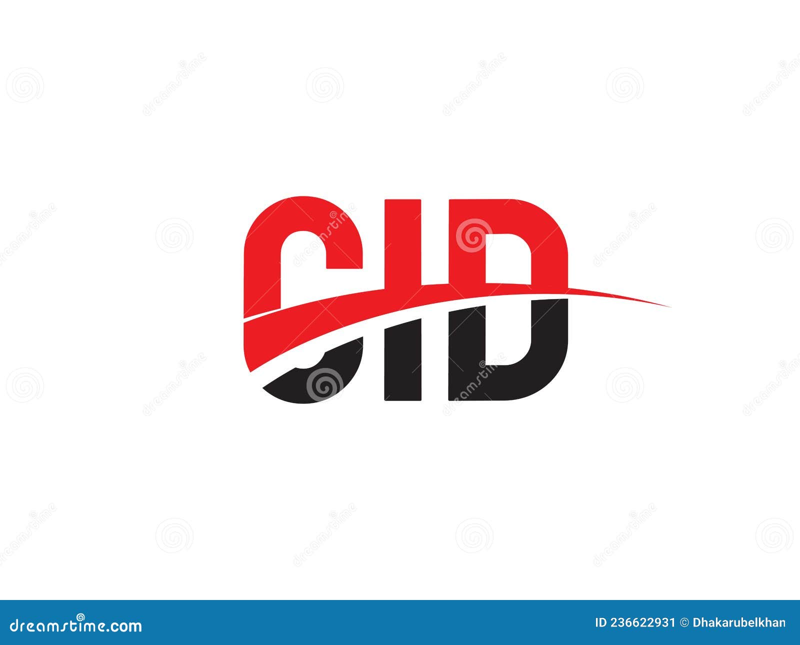 CID Letter Initial Logo Design Vector Illustration Stock Vector ...