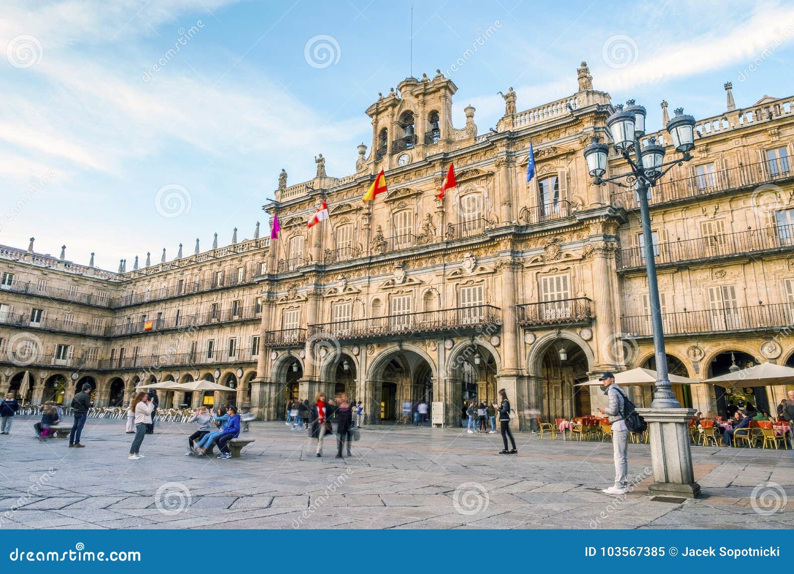 Cidade Da Cidade De Salamanca, De Castile E De Leon, Espanha Imagem ...