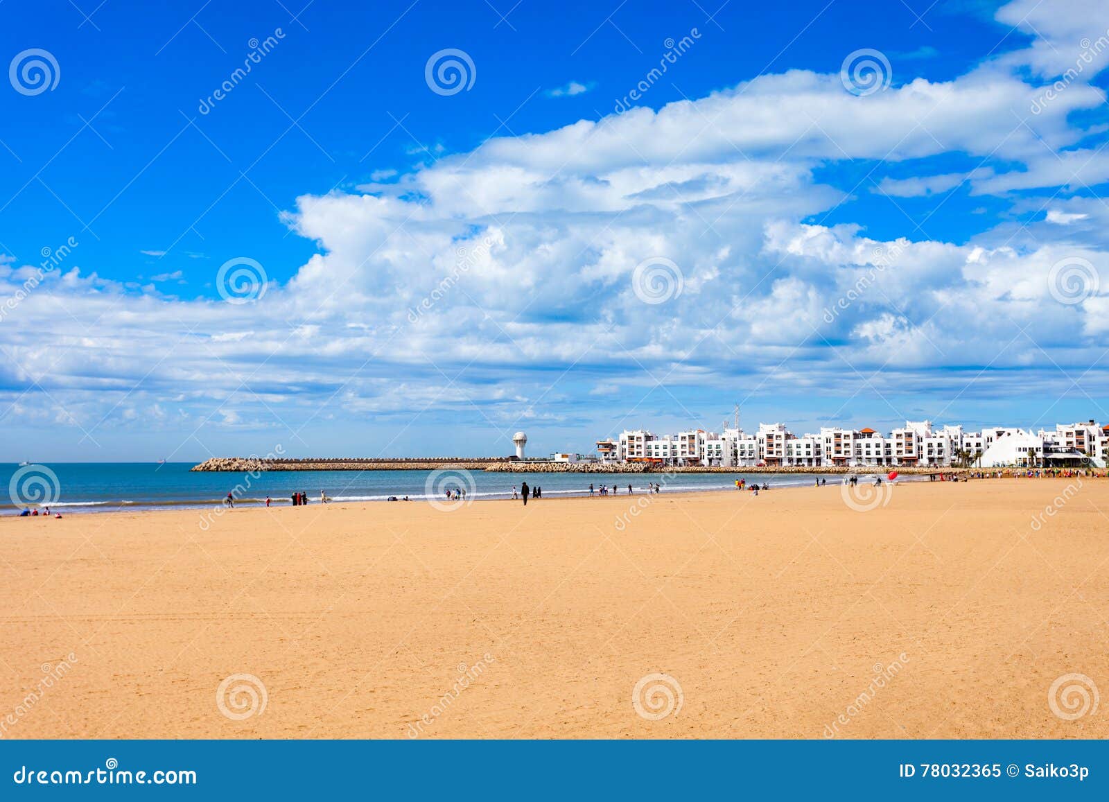 Cidade de Agadir, Marrocos imagem de stock. Imagem de turismo - 78032365