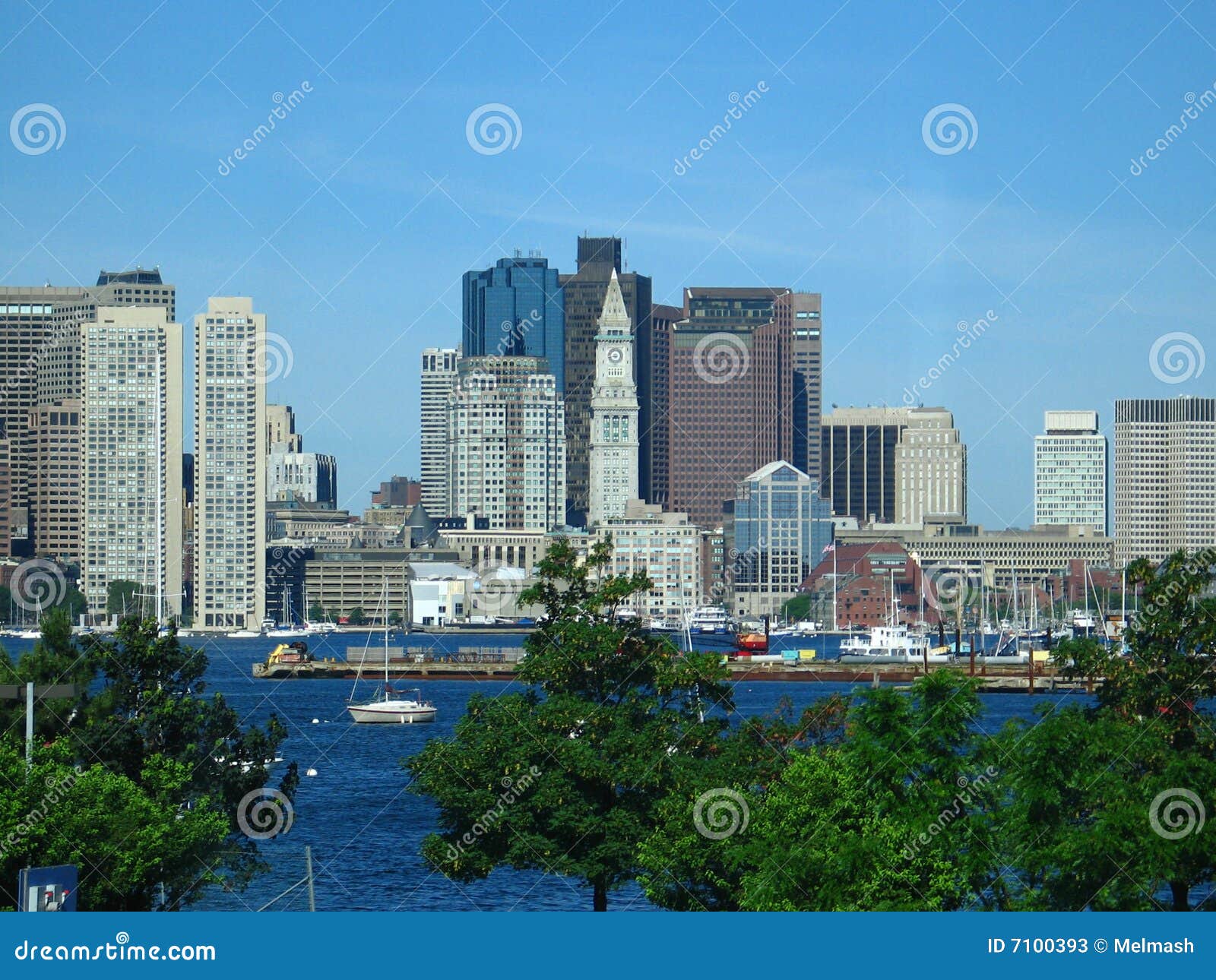 Cidade de Boston imagem de stock. Imagem de vôo, massmassachusetts ...