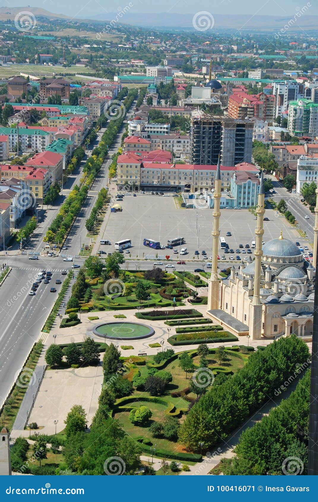 A Cidade De Grozny a Capital De Chechnya Imagem de Stock - Imagem de ...