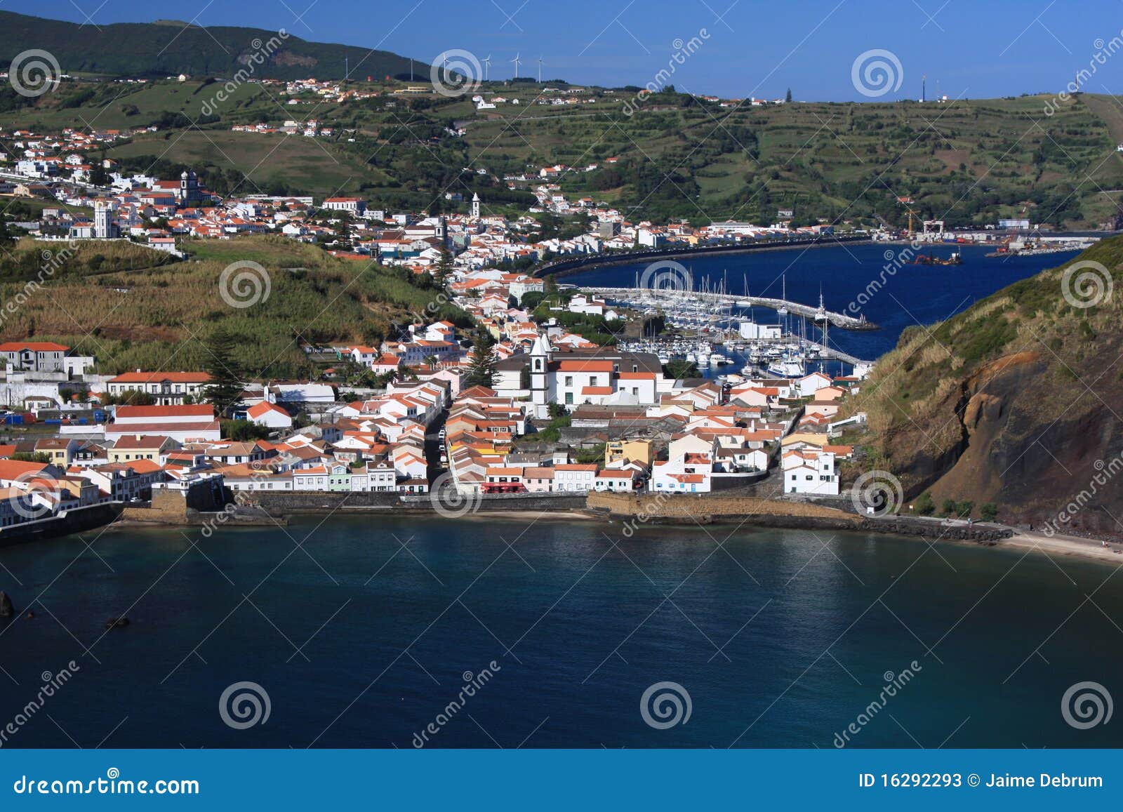 Cidade de Horta imagem de stock. Imagem de pitoresco - 16292293