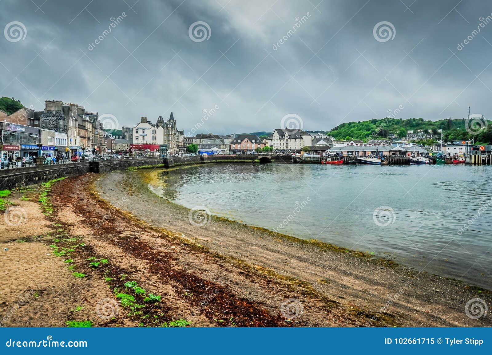 A cidade de Oban imagem editorial. Imagem de porto, arquitetura - 102661715