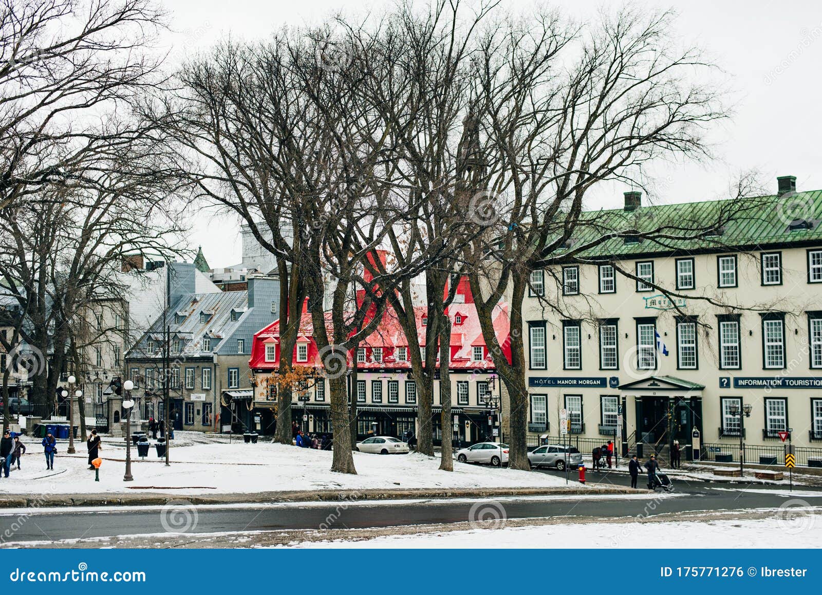 Cidade De Quebec Canada Dec 2019 a Antiga Arquitetura Da Cidade De ...
