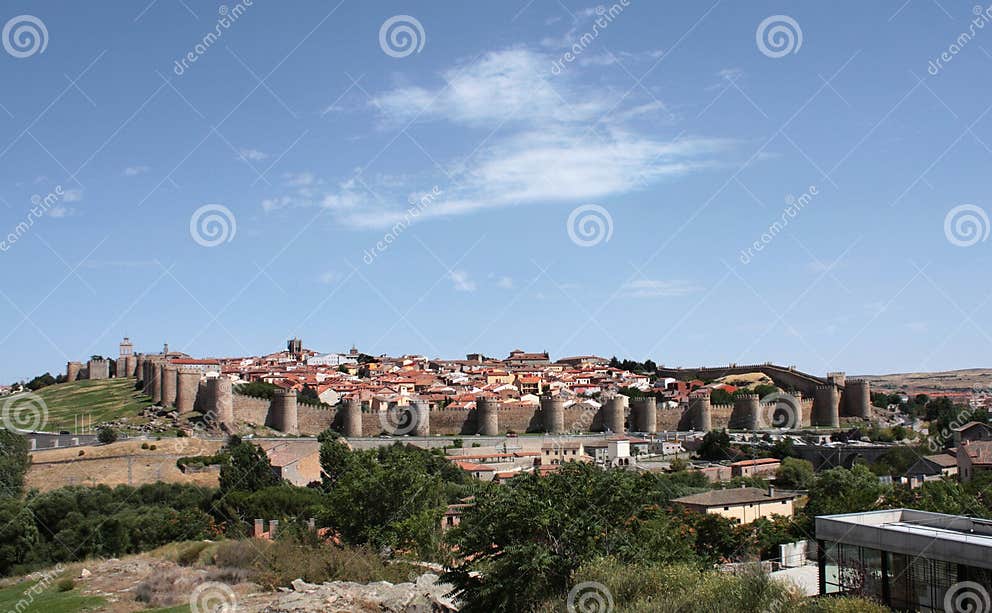 Cidade fortificada antiga foto de stock. Imagem de arquitetura - 14502822
