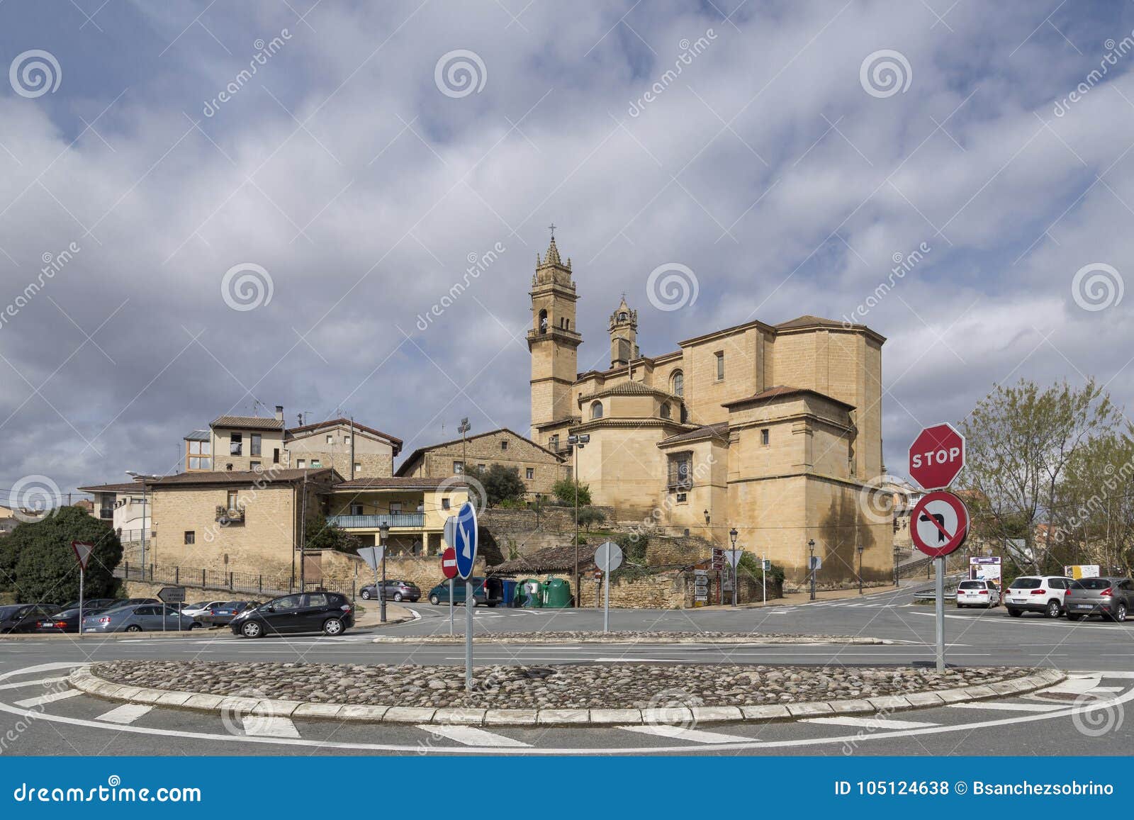 Cidade Medieval Da Estrada, EL Ciego, Rioja, Espanha Foto de Stock ...