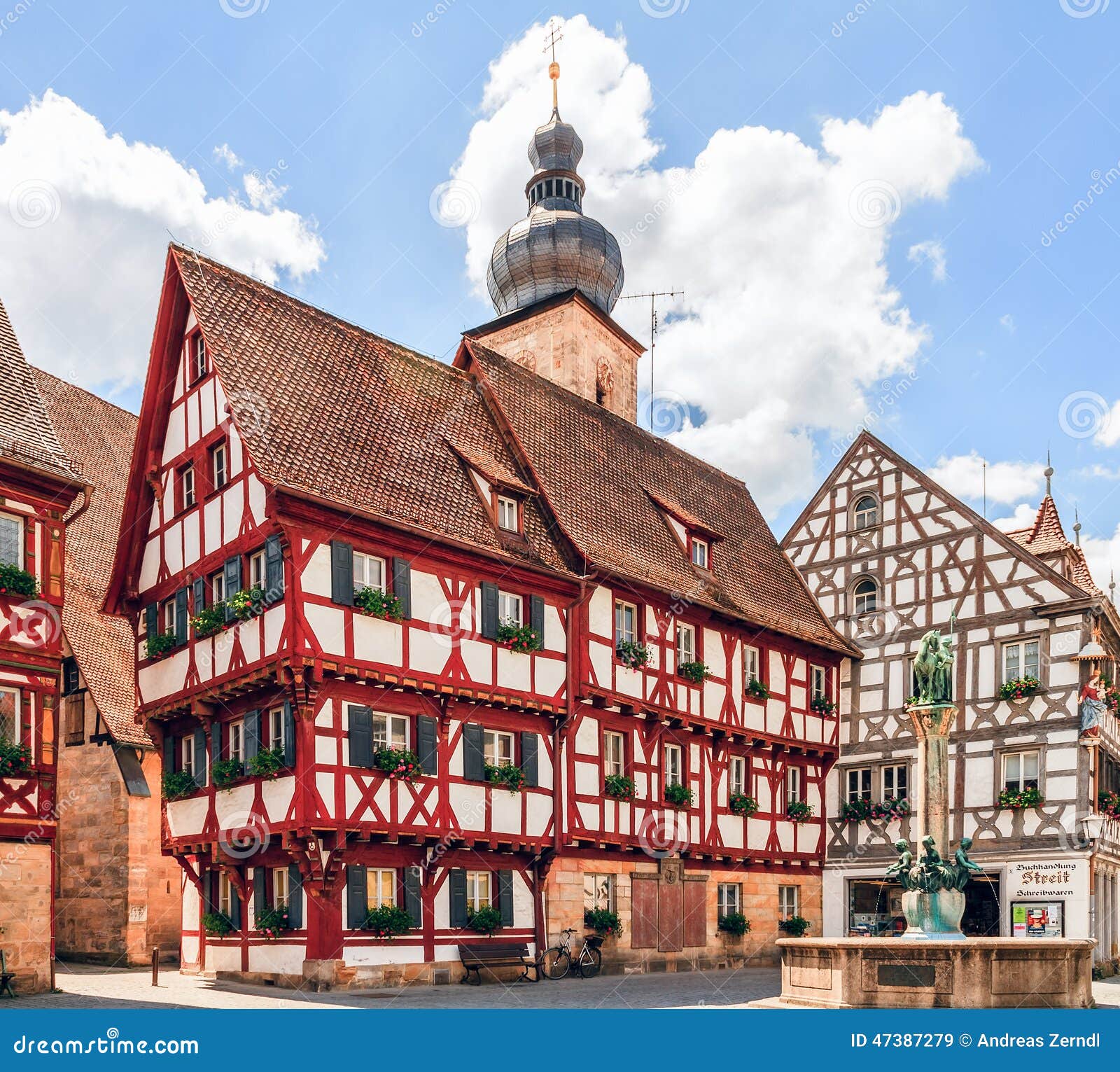 Cidade velha de Forchheim imagem de stock editorial. Imagem de interno ...