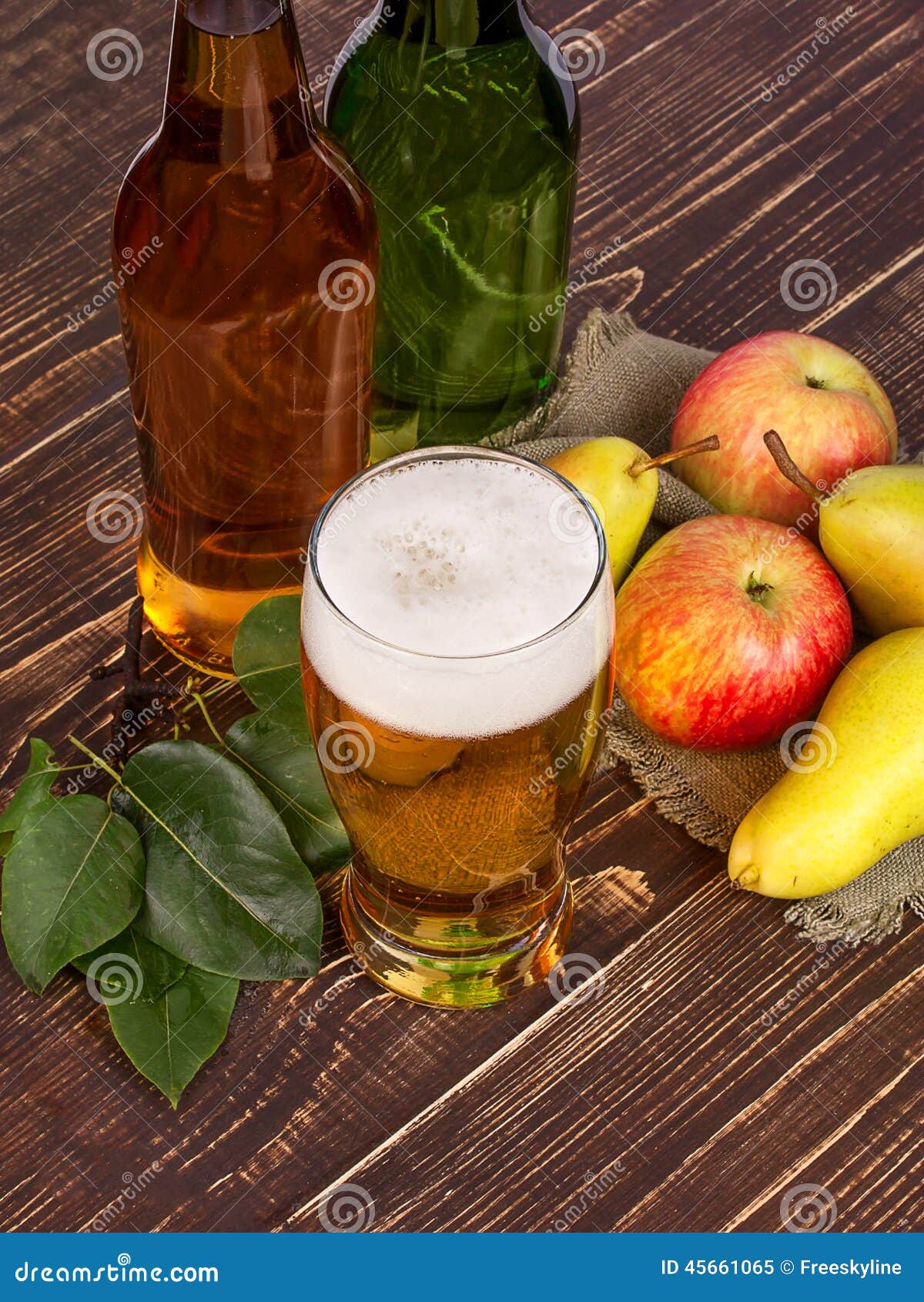 Cider stock image. Image of leaf, cider, refreshment - 45661065