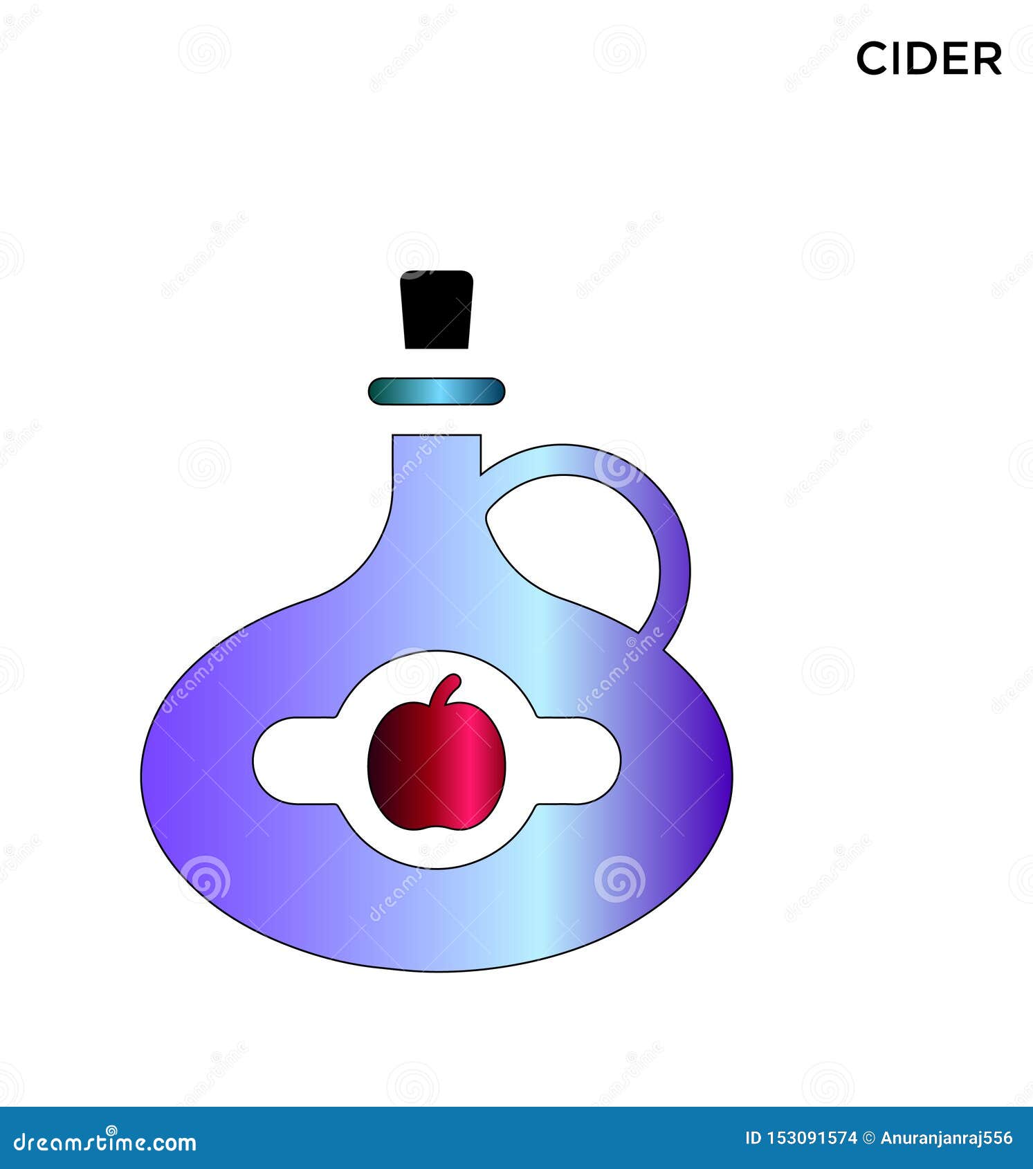 Cider Icon Editable Symbol Design Stock Vector - Illustration of ...