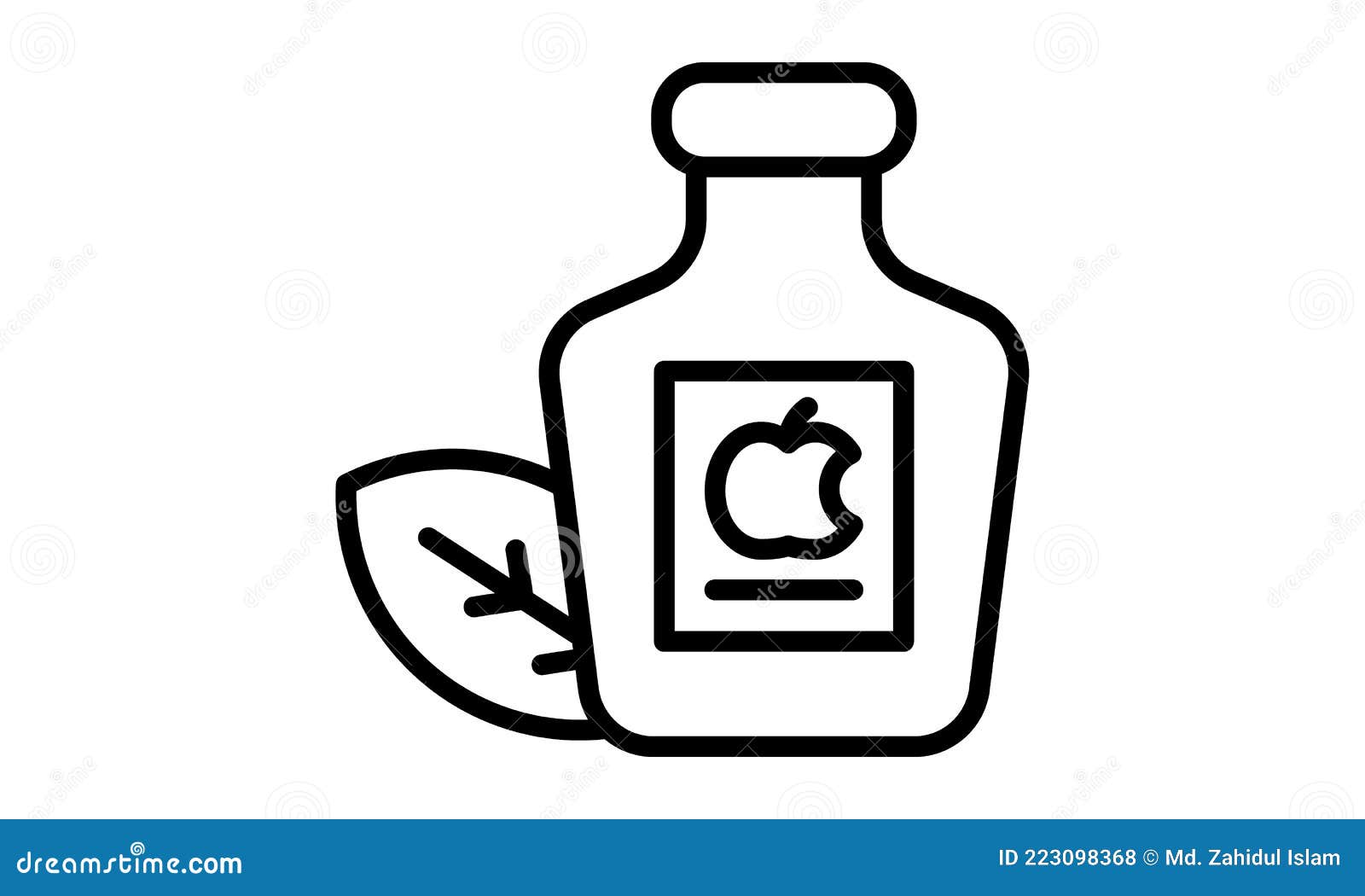 Cider Icon Flat Style Vector Illustrator. Stock Illustration ...