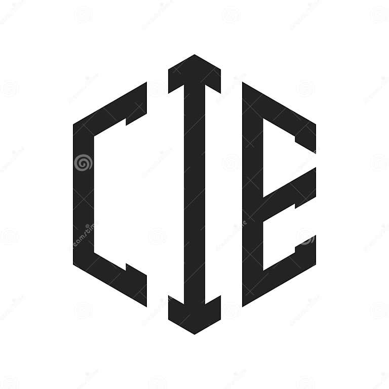 CIE Logo Design. Initial Letter CIE Monogram Logo Using Hexagon Shape ...