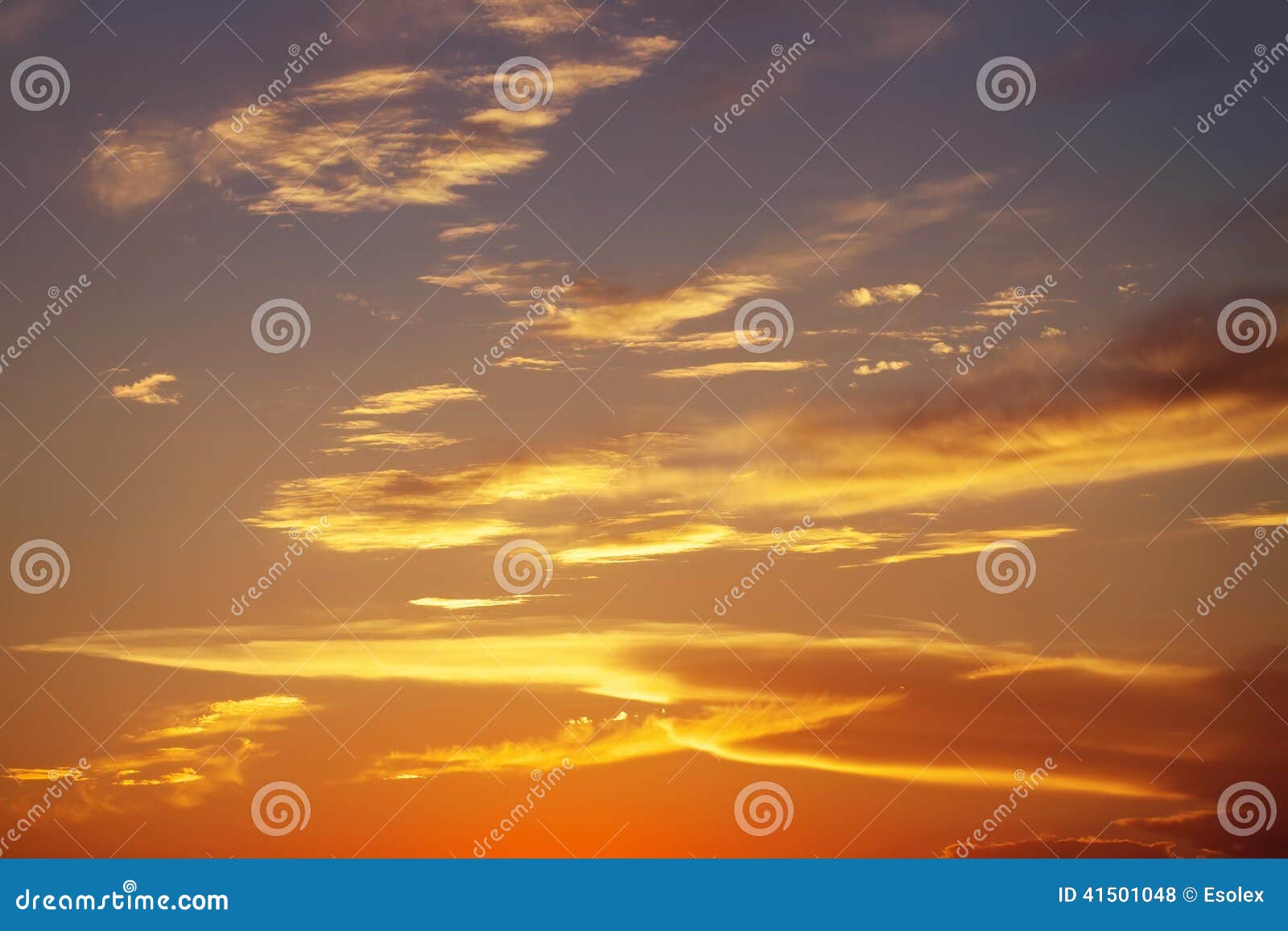 Ciel Orange Ardent De Coucher Du Soleil Photo stock - Image of orange ...