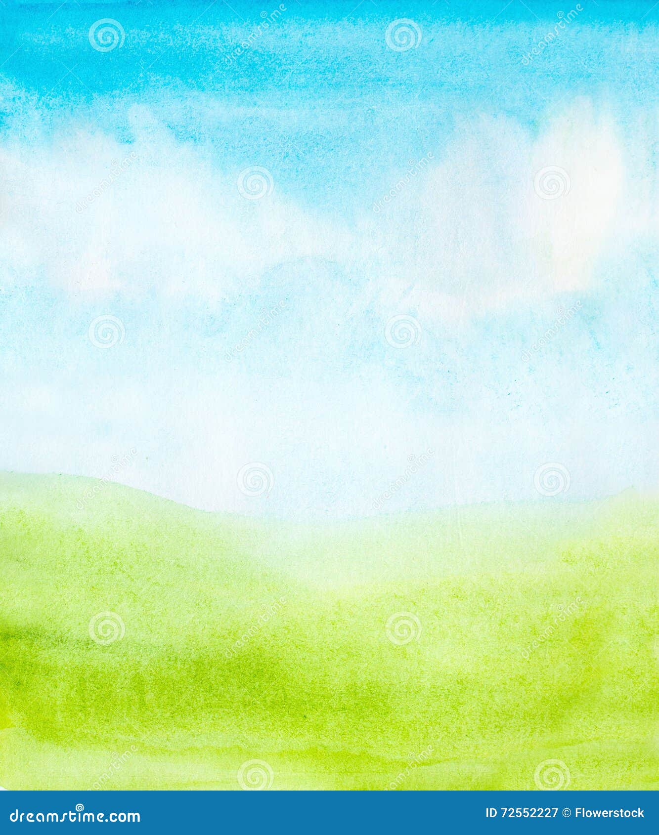 Cielo Abstracto De La Acuarela Stock de ilustración - Ilustración de ...