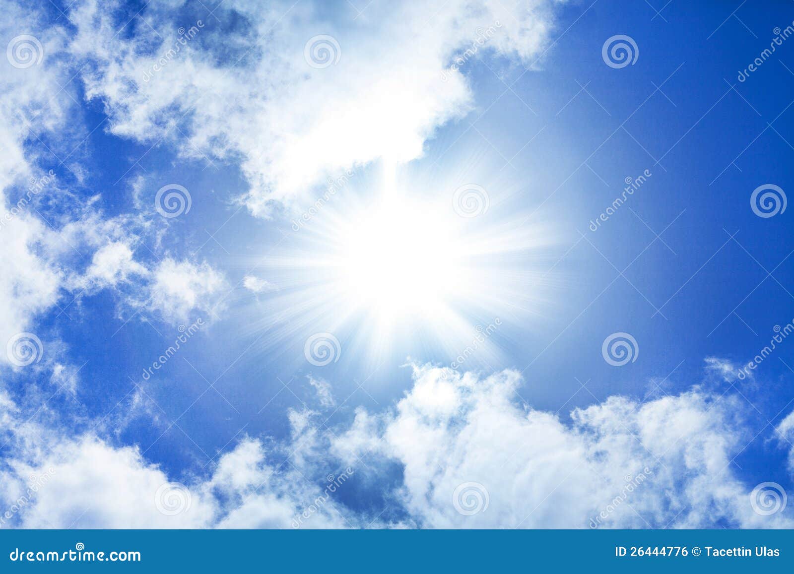Cielo azul del sol foto de archivo. Imagen de horizonte - 26444776