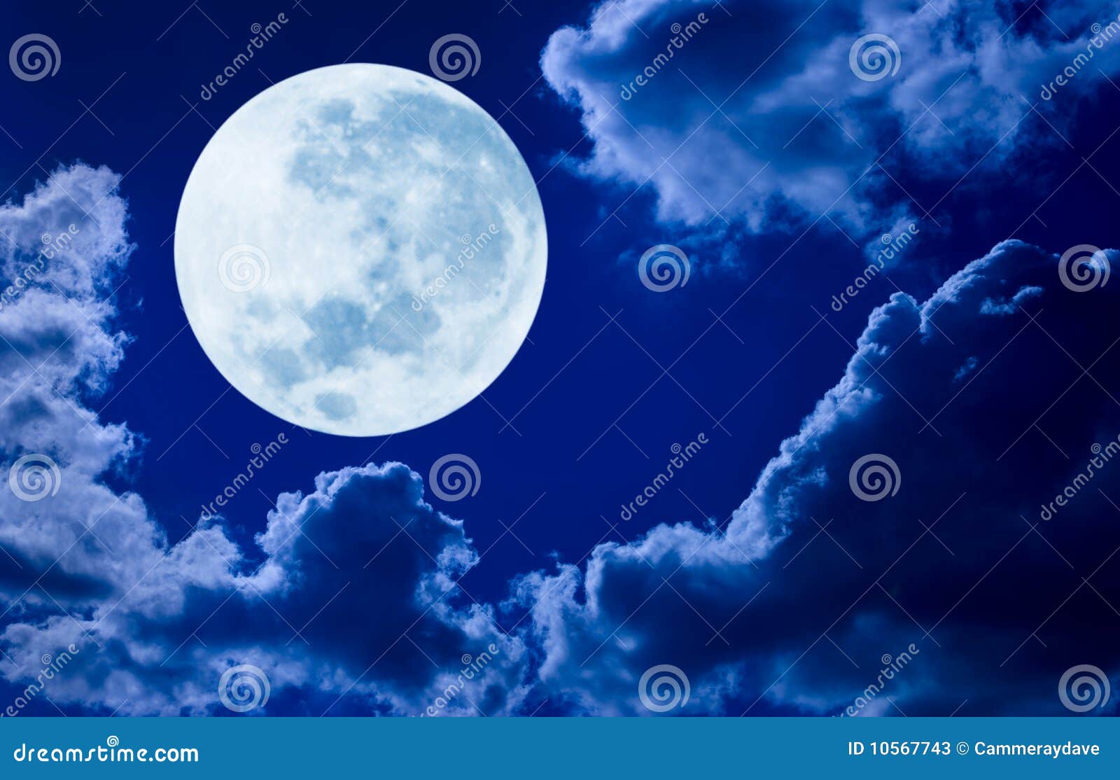 Cielo della luna piena immagine stock. Immagine di incandescenza - 10567743