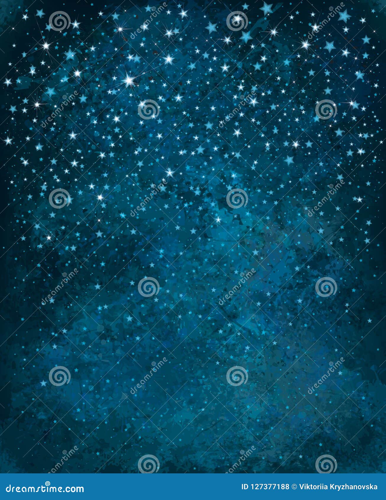 Cielo Estrellado De La Noche Del Vector Ilustración del Vector ...
