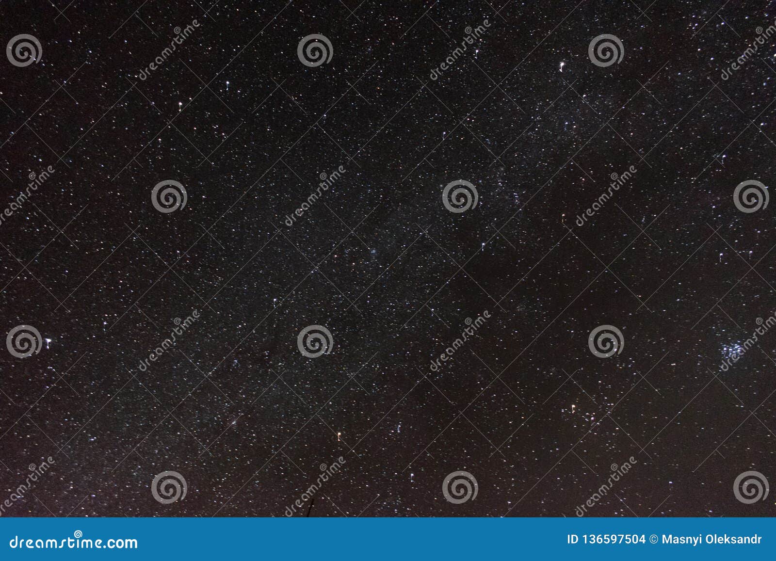 Cielo Estrellado De La Noche Muchas Estrellas Foto de archivo - Imagen ...