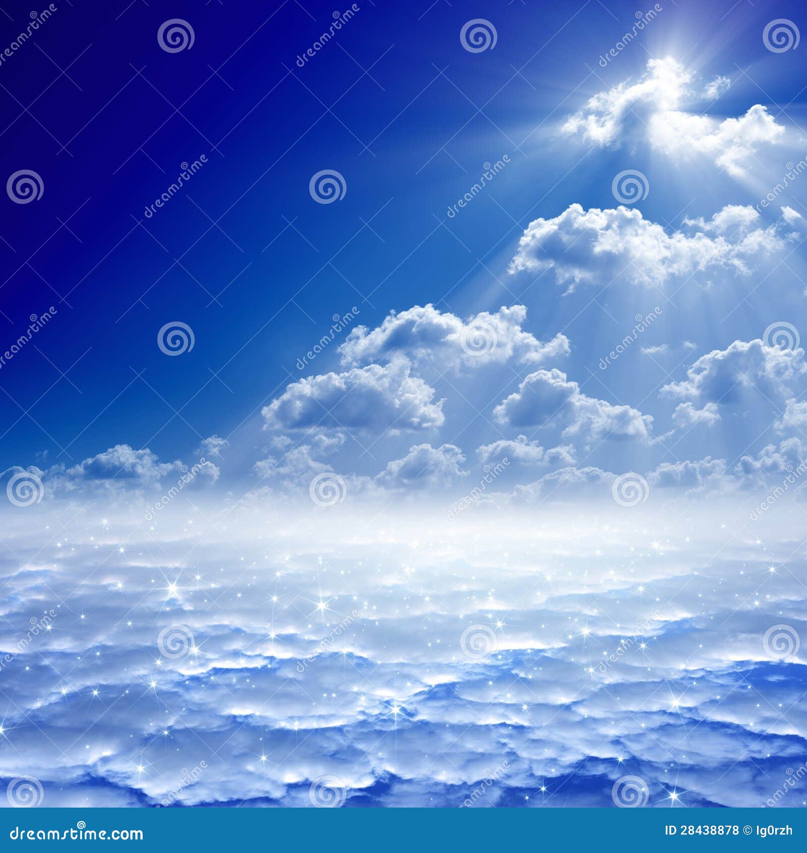 Cielo hermoso foto de archivo. Imagen de viga, relaje - 28438878