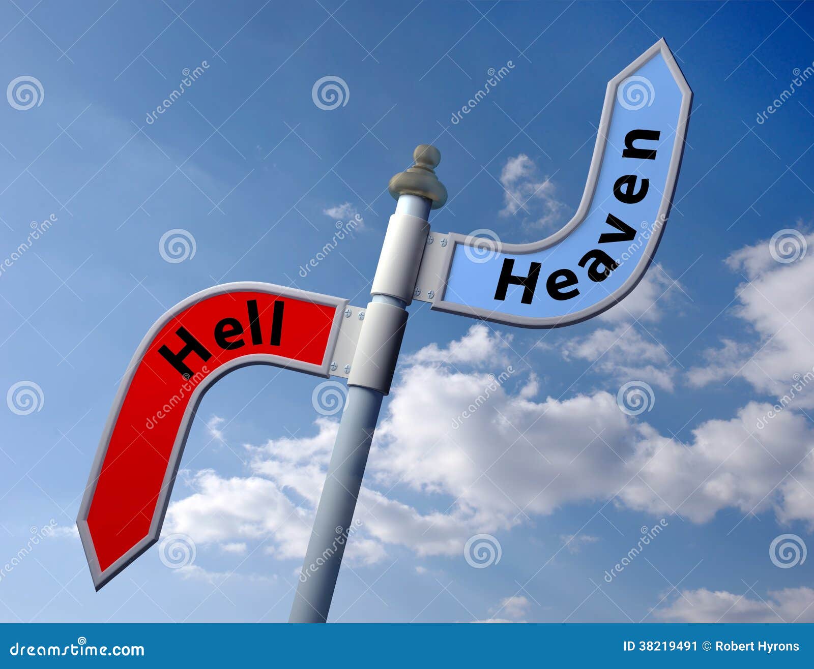 Cielo o infierno stock de ilustración. Ilustración de aspiraciones ...