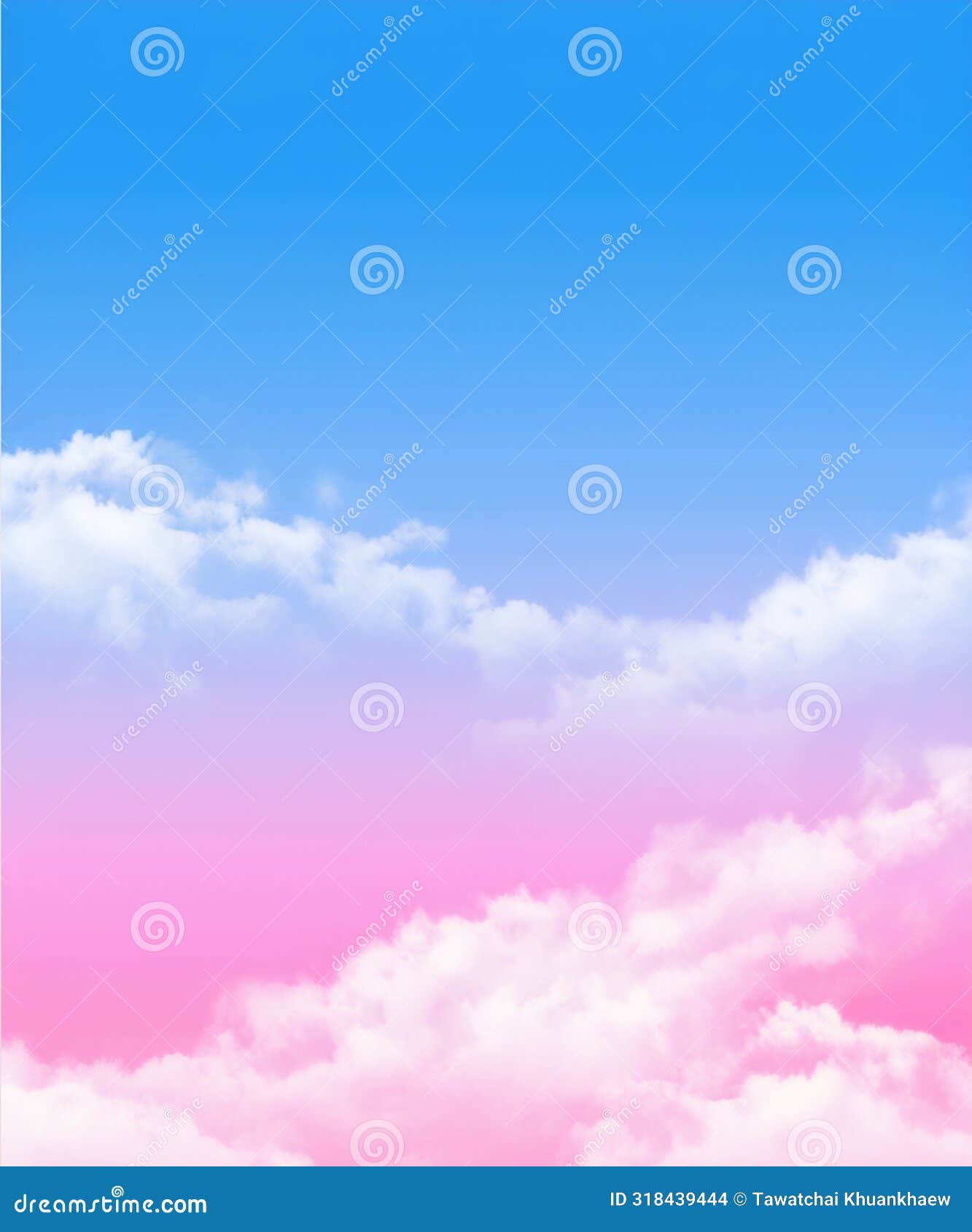 Cielo Rosa Y Azul Y Fondo De Nubes Foto de archivo - Imagen de silueta ...
