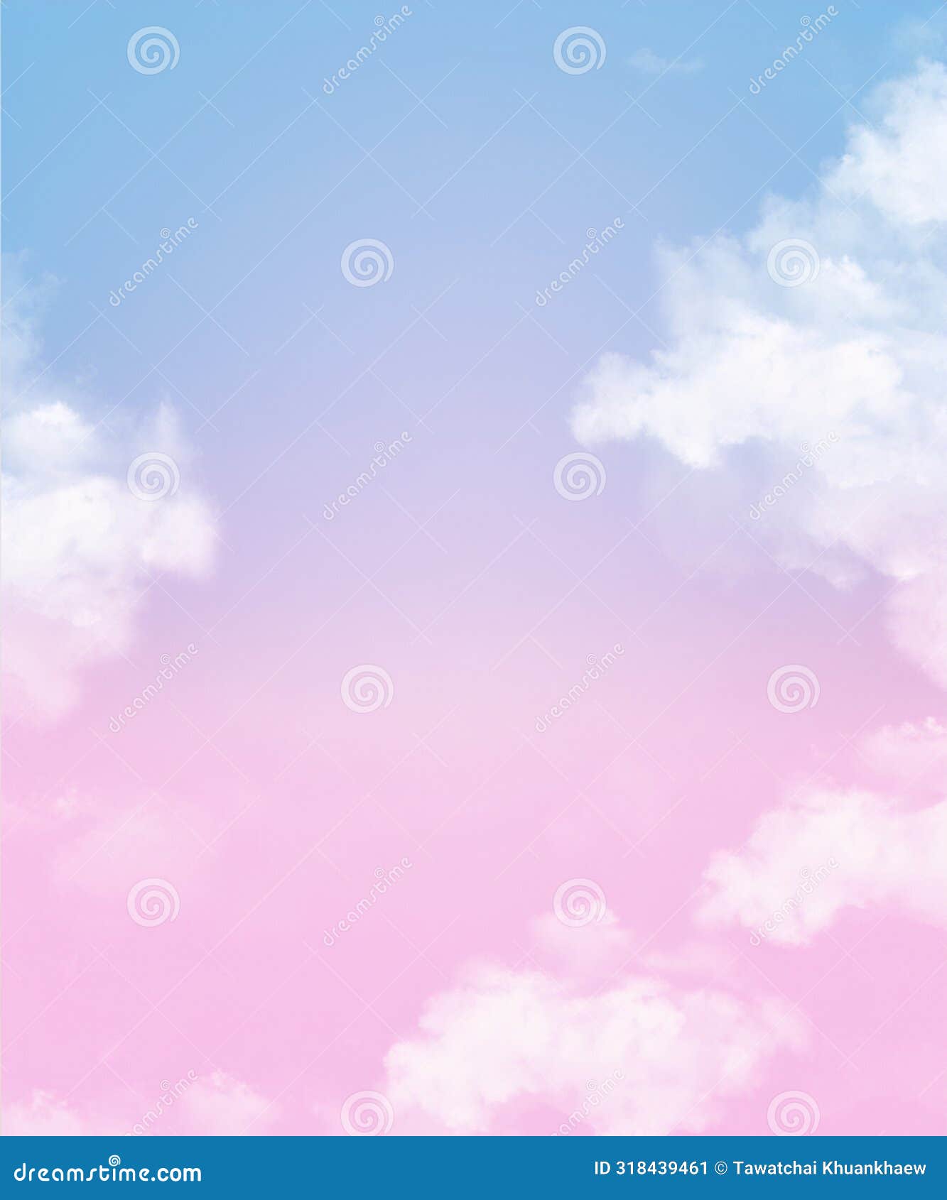 Cielo Rosa Y Azul Y Fondo De Nubes Imagen de archivo - Imagen de ...