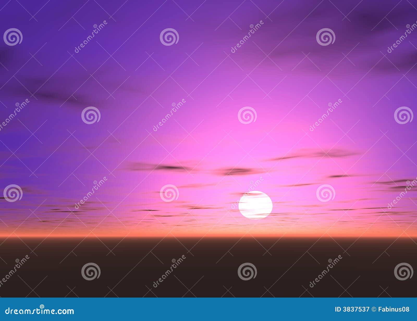 Cielo Rosado 3d Con Las Nubes Negras Stock de ilustración - Ilustración ...