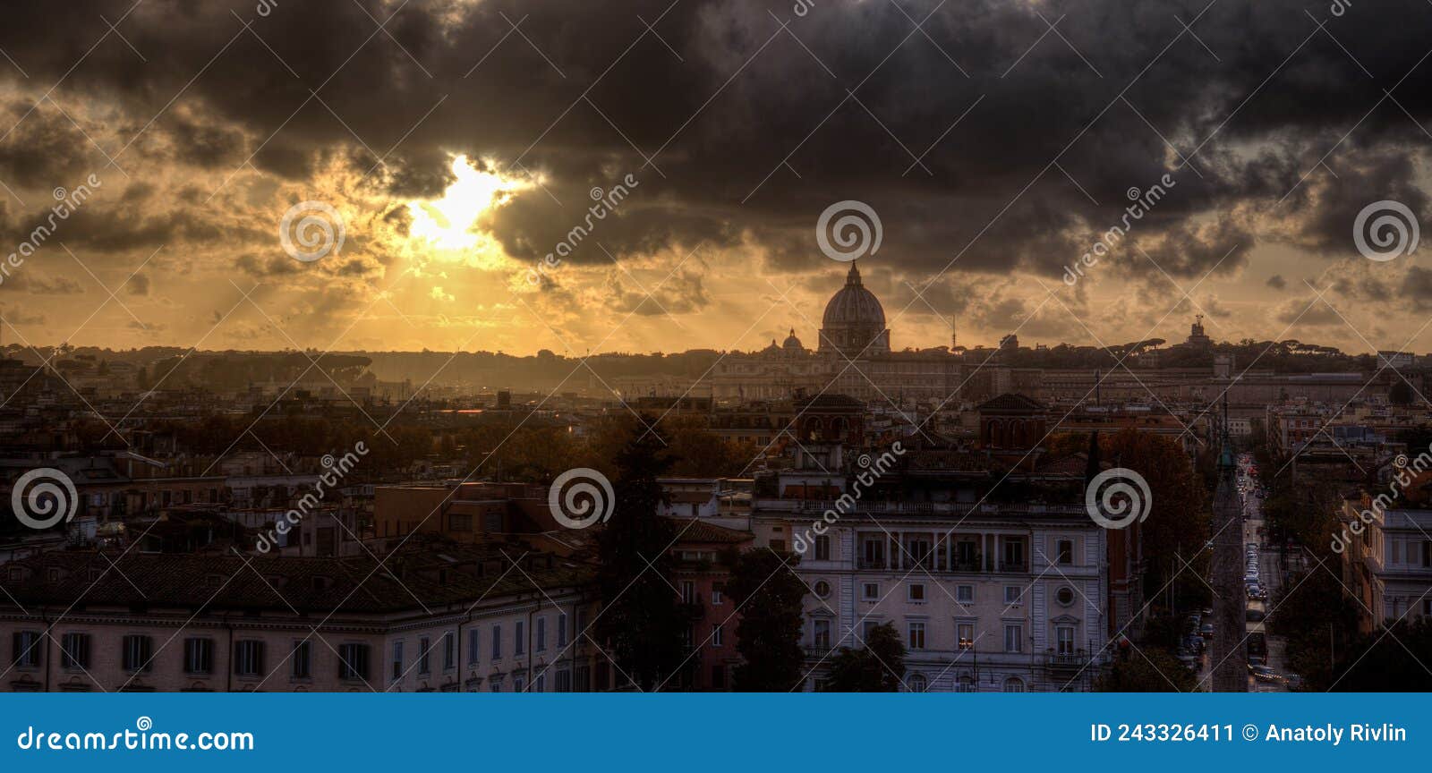 Cielo Sobre Roma Lazio Italy Foto editorial - Imagen de rascacielos ...