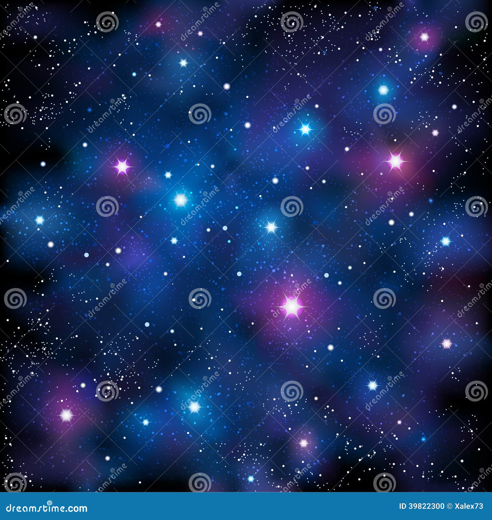 Cielo stellato illustrazione vettoriale. Illustrazione di universo ...