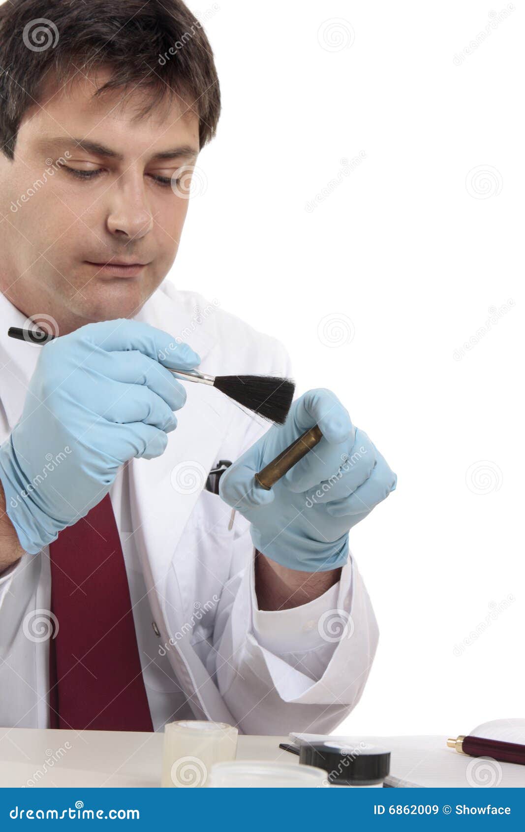 Científico forense imagen de archivo. Imagen de espécimen - 6862009