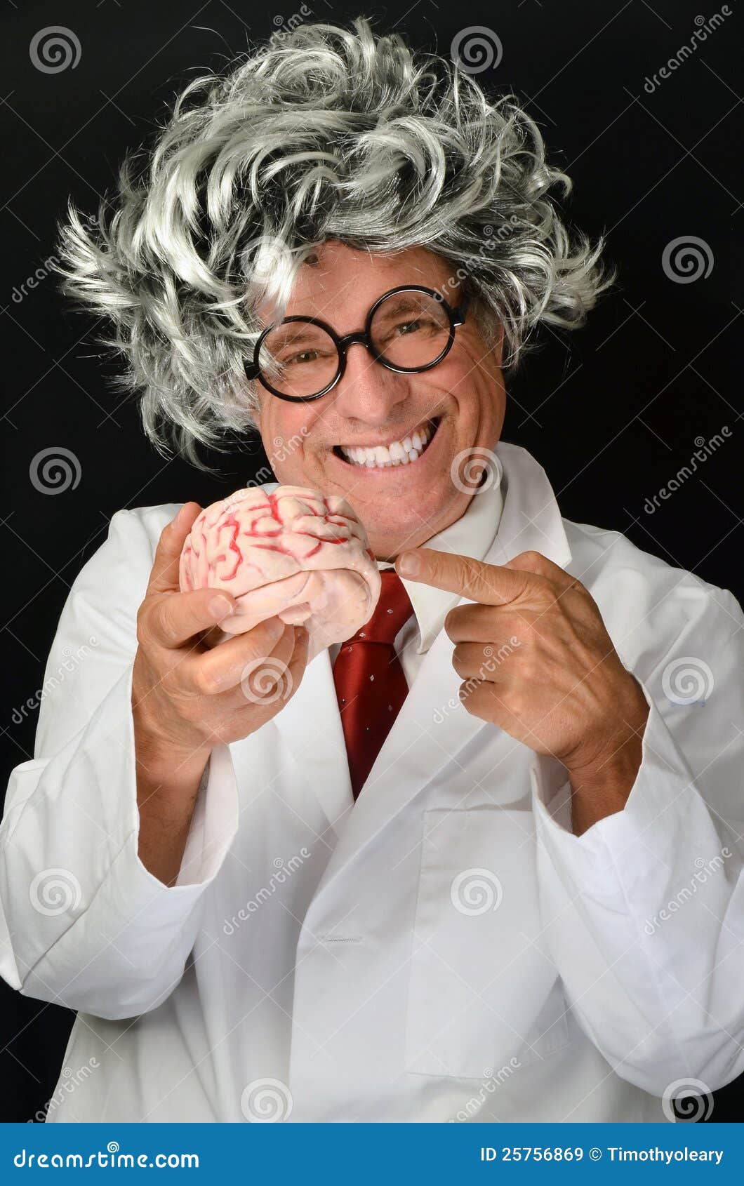 Científico loco imagen de archivo. Imagen de cerebro - 25756869
