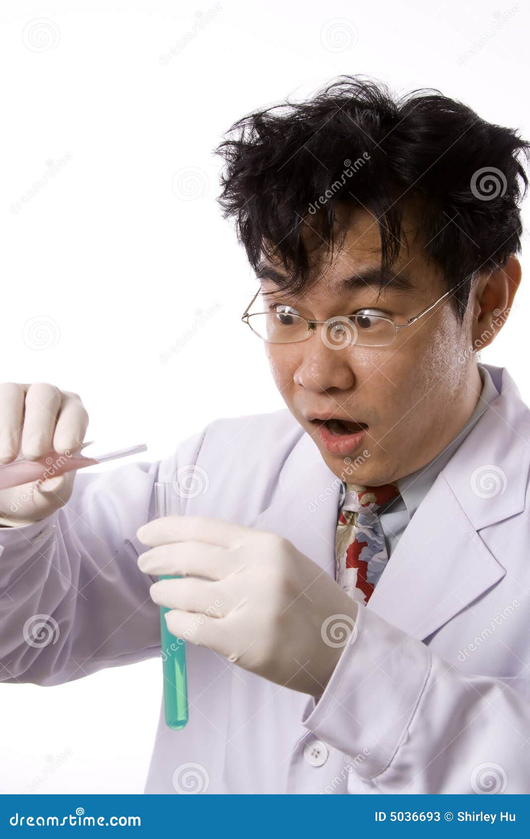Científico loco imagen de archivo. Imagen de frasco, examen - 5036693